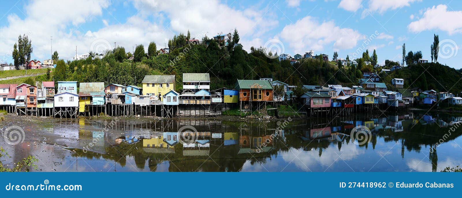 Palafitos in Castro, Isla Grande De Chiloe, Chile Stock Photo - Image ...