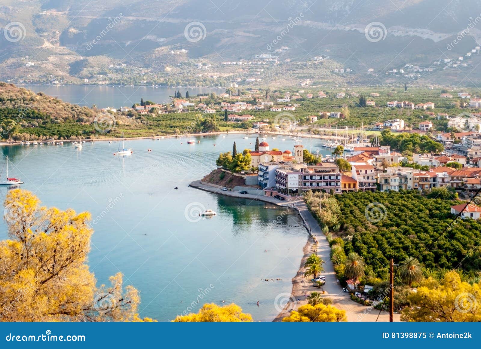 Palaia Epidaurus Beach, Argolis, Greece Royalty-Free Stock Image ...