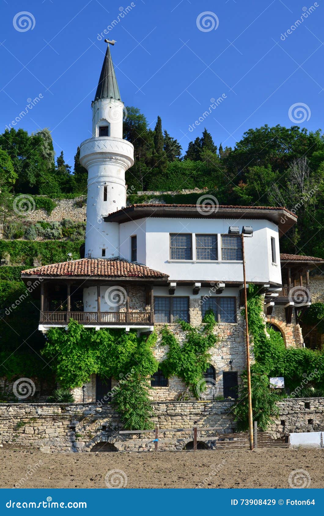 Palais de Balchik image stock éditorial. Image du architecture - 73908429