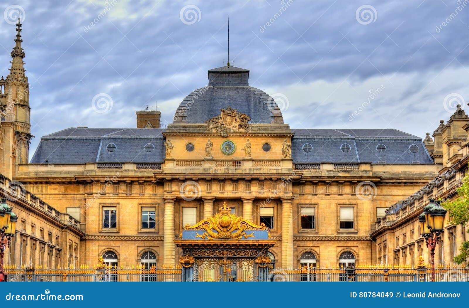 The Palais De Justice in Paris, France Stock Image - Image of heritage ...
