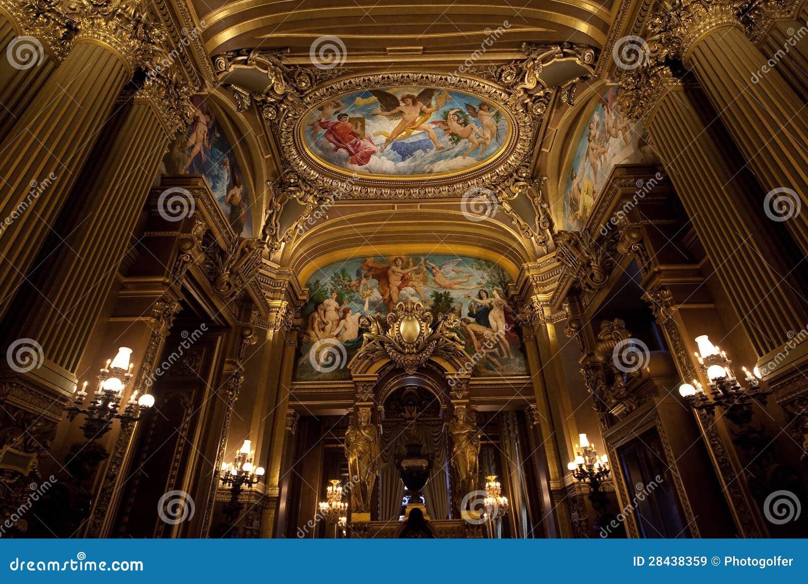 The Palais Garnier, Opera De Paris, Architectural Details Stock Image ...