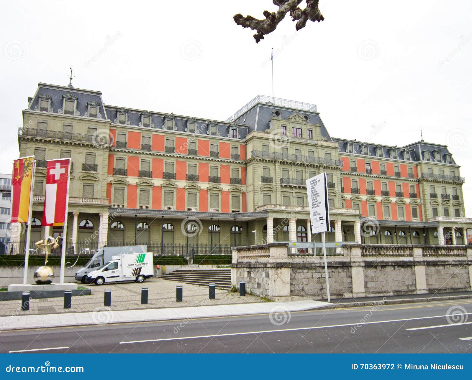Palais Wilson, Geneve, Die Schweiz Redaktionelles Stockfotografie ...