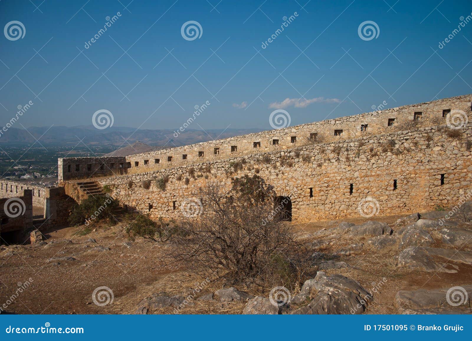 Palamidi castle stock image. Image of greek, detail, location - 17501095