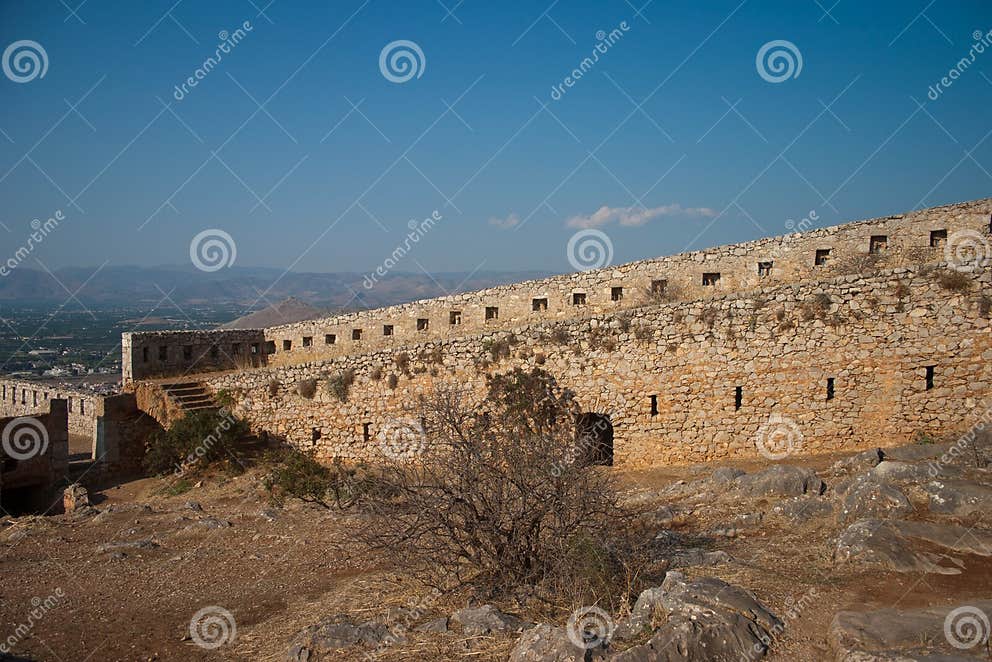Palamidi castle stock image. Image of greek, detail, location - 17501095
