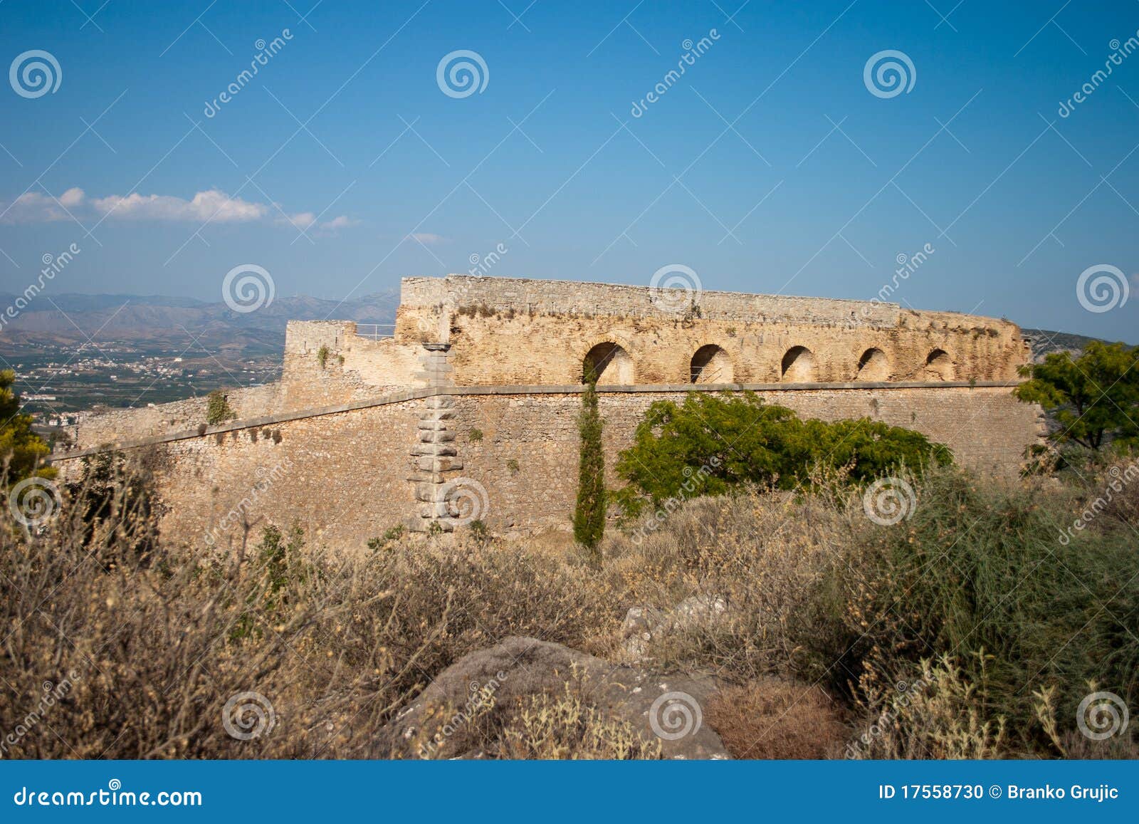 Palamidi castle stock photo. Image of beauty, architecture - 17558730