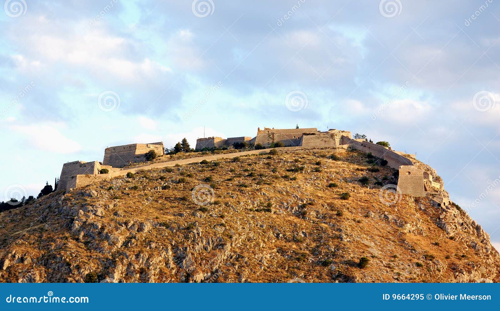 Palamidi fortress, nafplio stock image. Image of mountain - 9664295