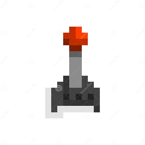 Palanca de mando del pixel stock de ilustración. Ilustración de adicto ...