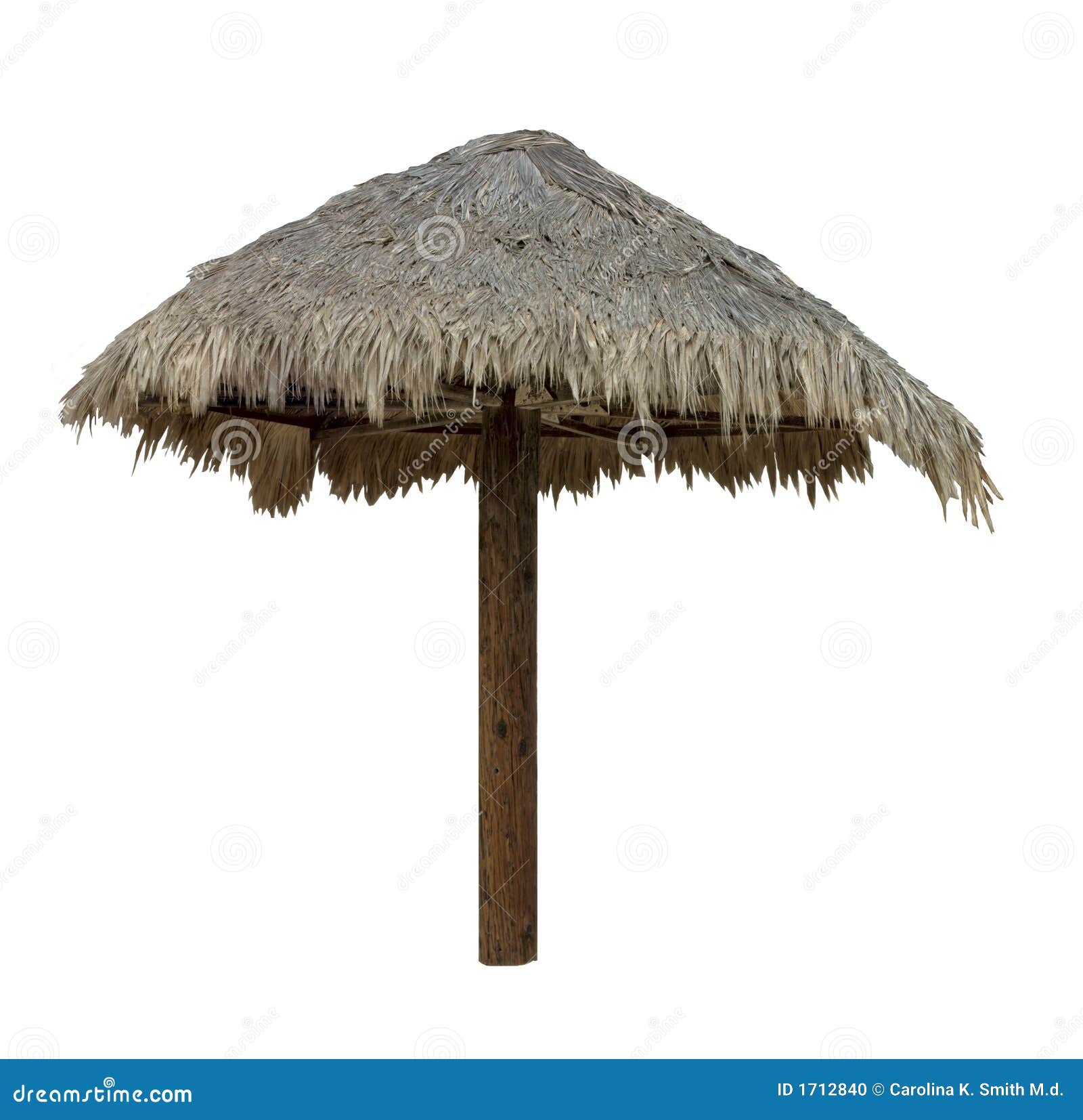 Palapa, Paraguas Cubierto Con Paja - Aislado Foto de archivo - Imagen ...