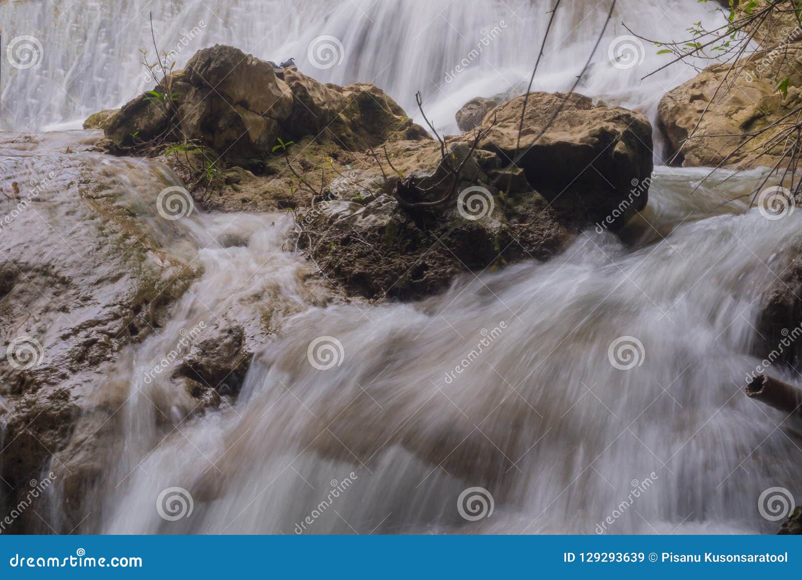 Palatha waterfall stock image. Image of natural, creek - 129293639