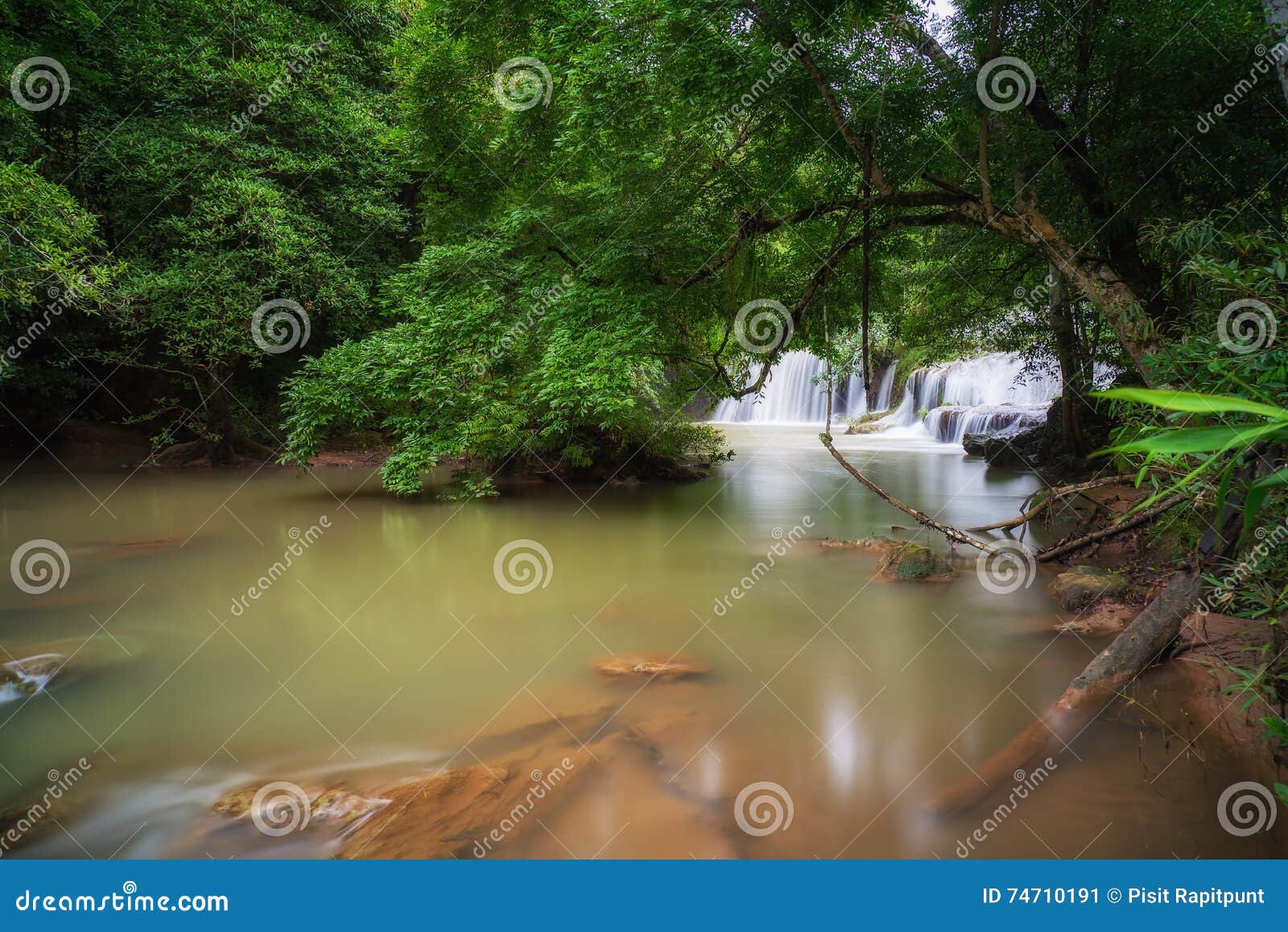Palatha Waterfall Umphang Tak ,Thailand. Stock Image - Image of thai ...