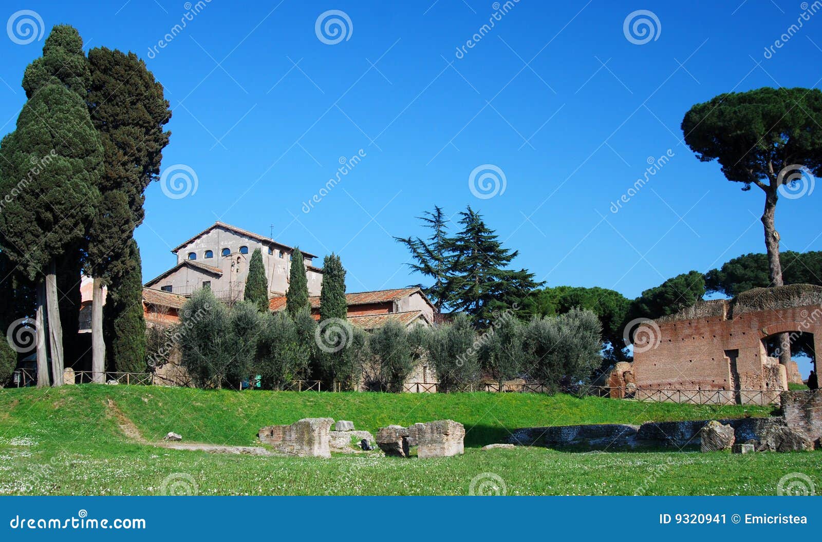 Palatin Hill in Rome stock image. Image of mason, palace - 9320941