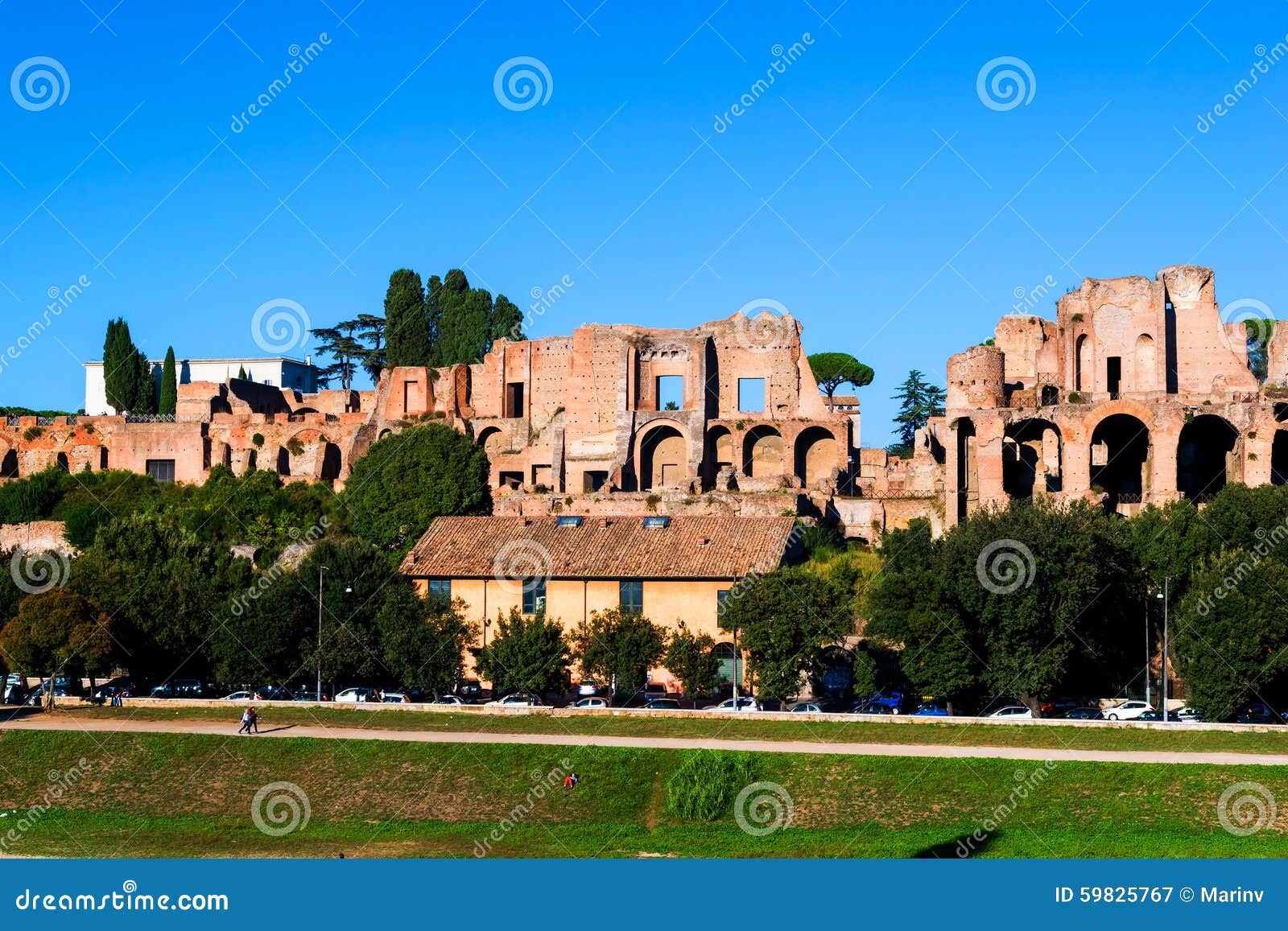 Palatine Hill in Rome Italy Stock Image - Image of historic, culture ...
