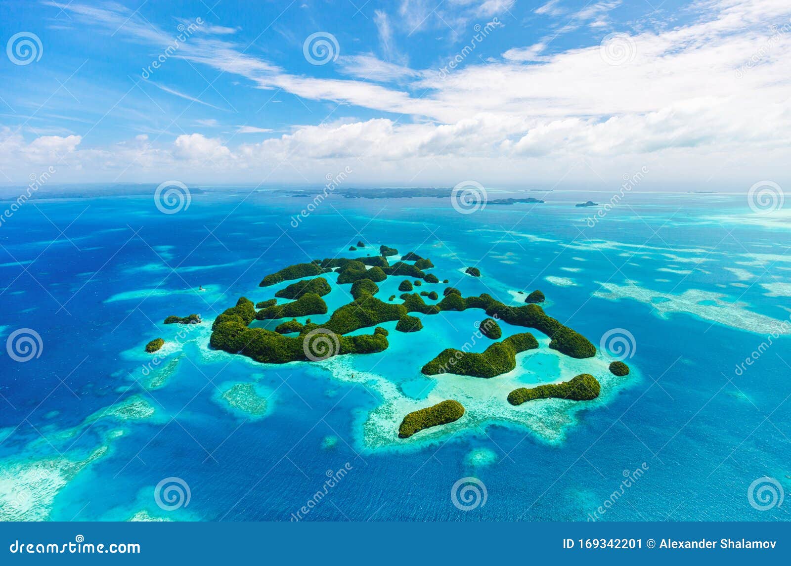 Palau islands from above stock image. Image of tour - 169342201