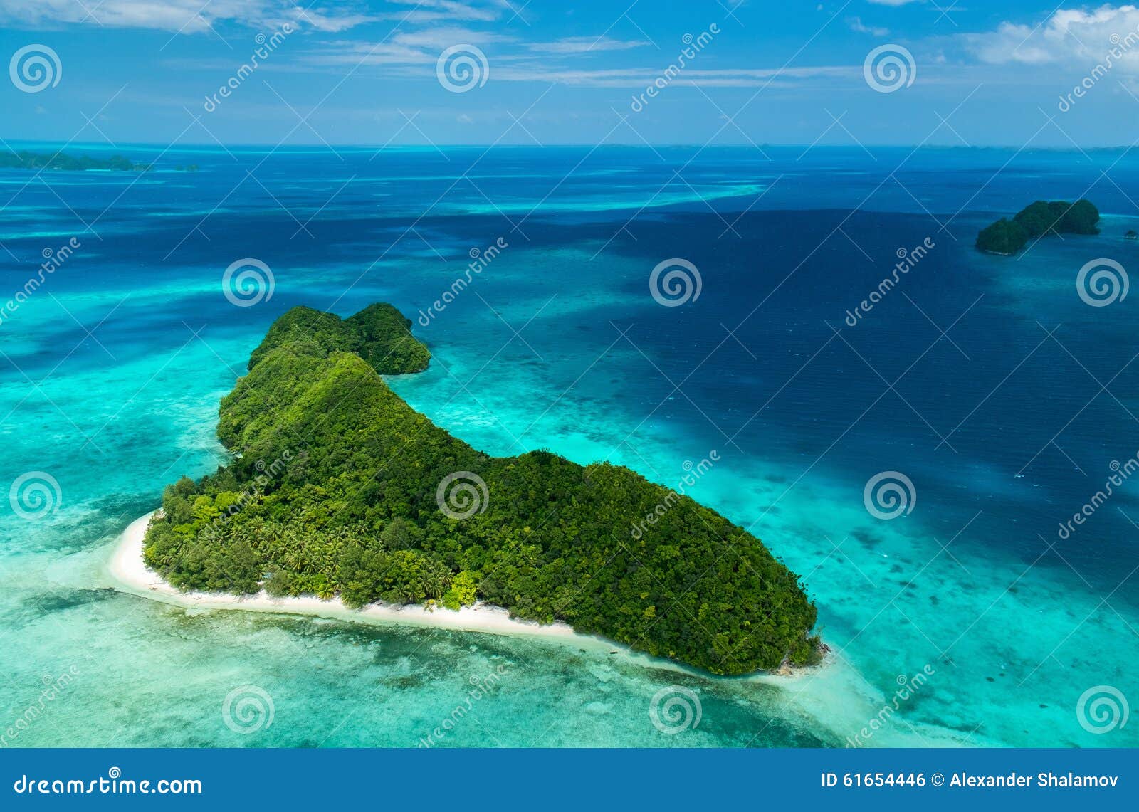 Palau islands from above stock photo. Image of palau - 61654446