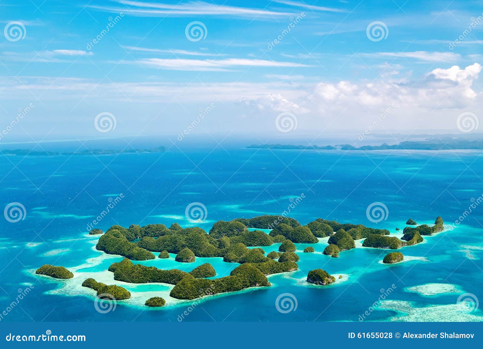 Palau islands from above stock photo. Image of pacific - 61655028