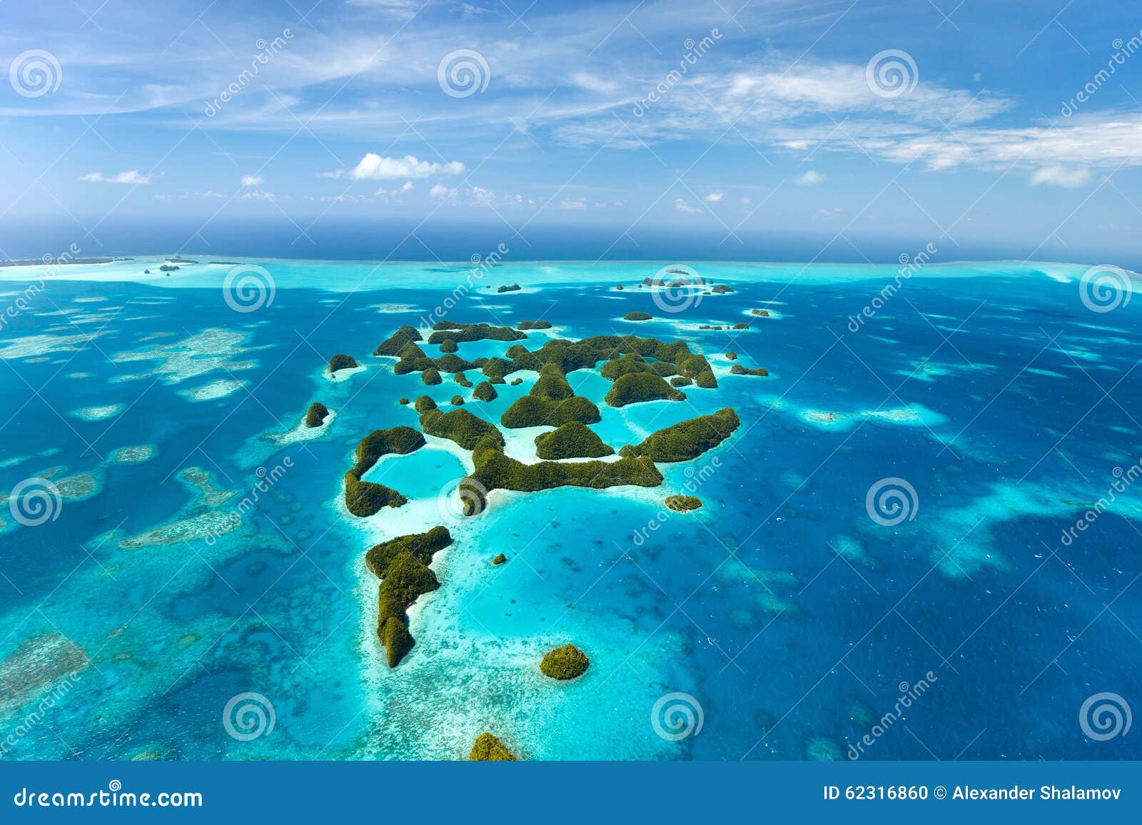 Palau islands from above stock photo. Image of stunning - 62316860