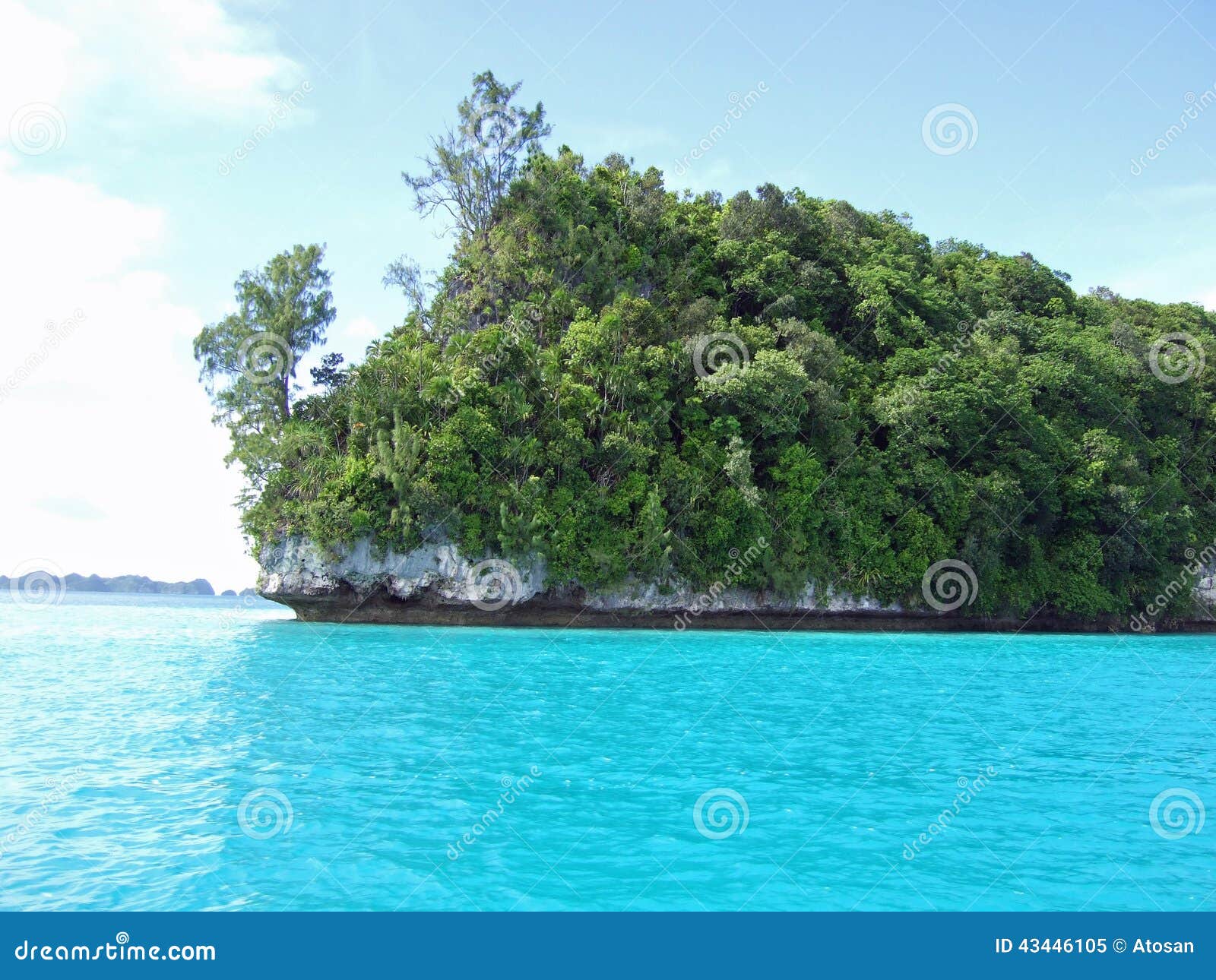 Palau Rock Formation stock image. Image of pacific, foliage - 43446105
