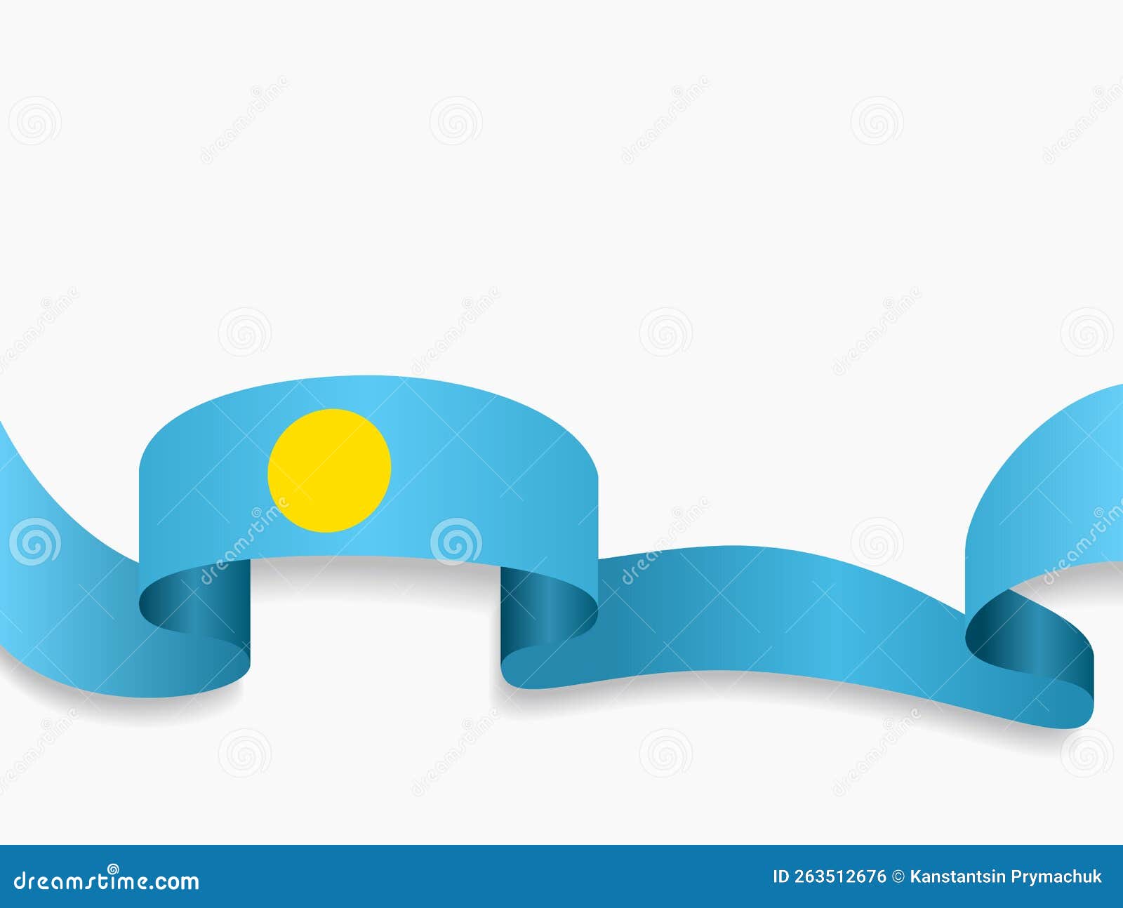 Palauan Flag Wavy Abstract Background. Vector Illustration. Stock ...
