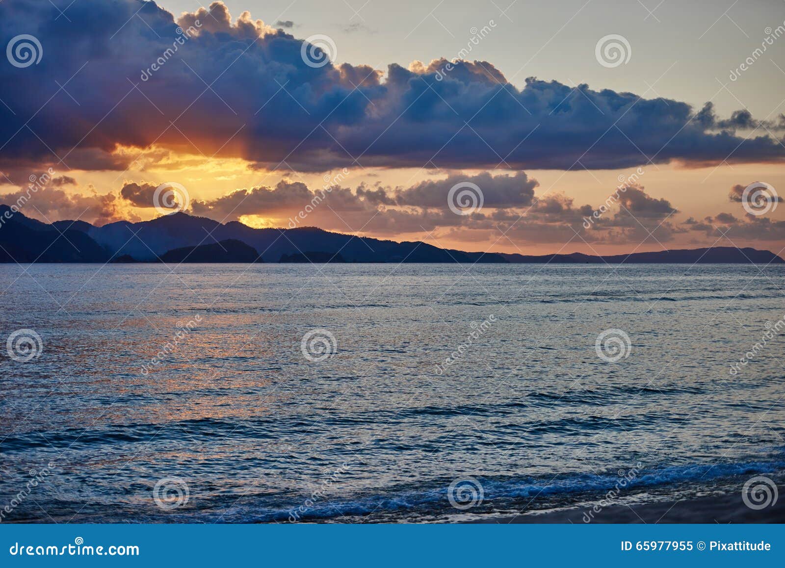 Palawan Philippines Seascapes Sunset Stock Image - Image of asian ...