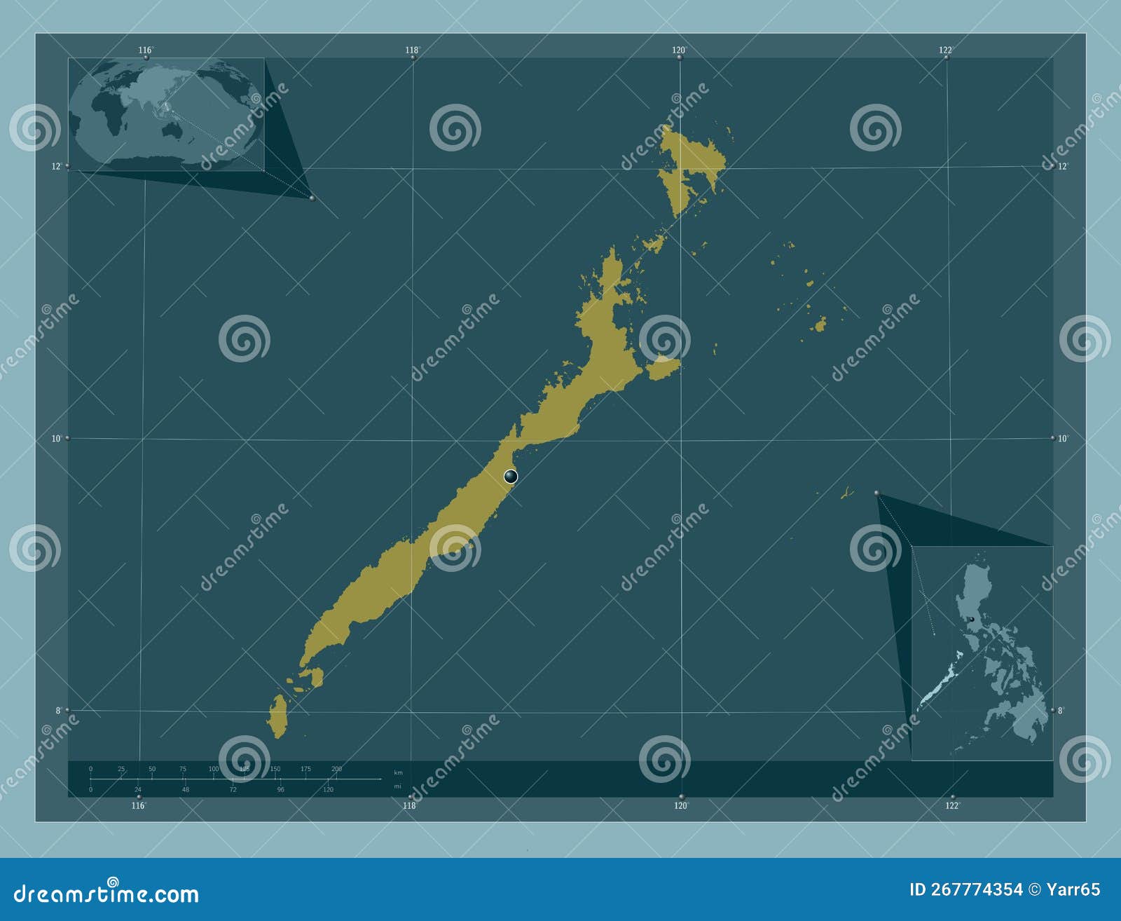 Palawan, Philippines. Solid. Capital Stock Illustration - Illustration ...