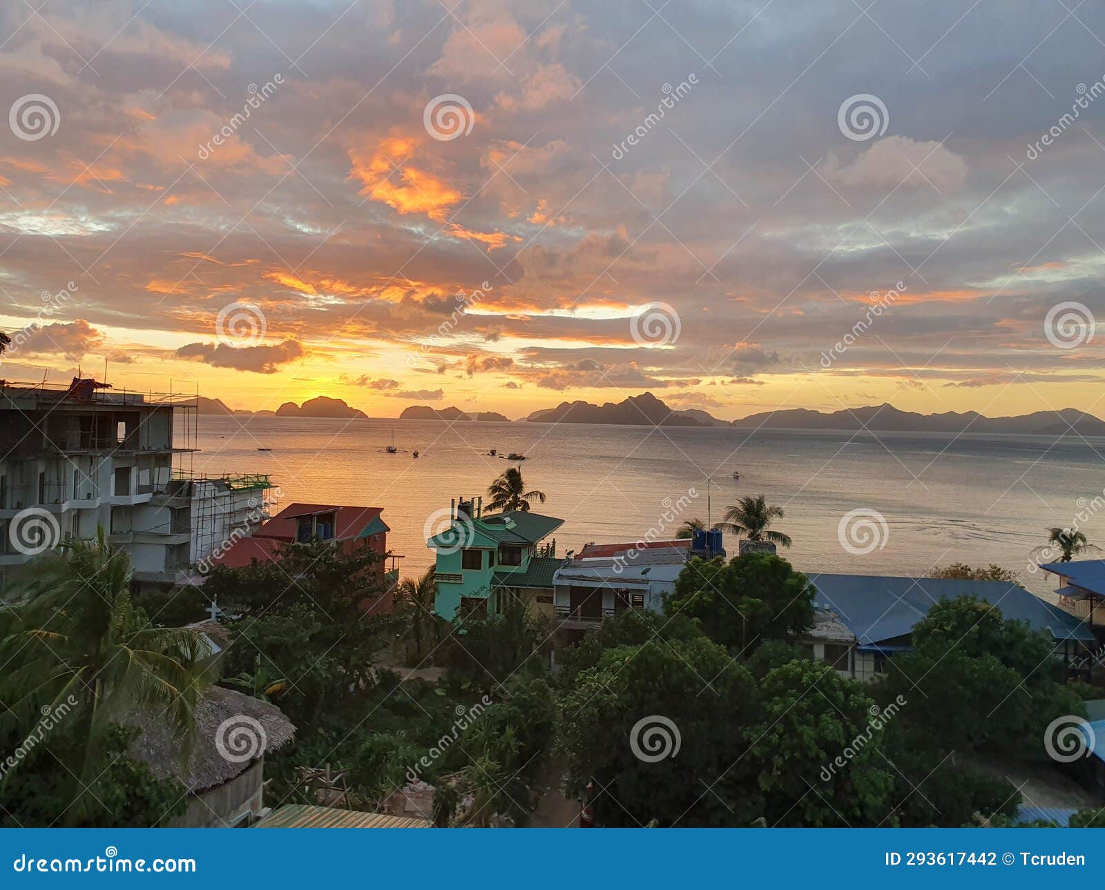 Palawan sunset phillipines stock photo. Image of palawan - 293617442