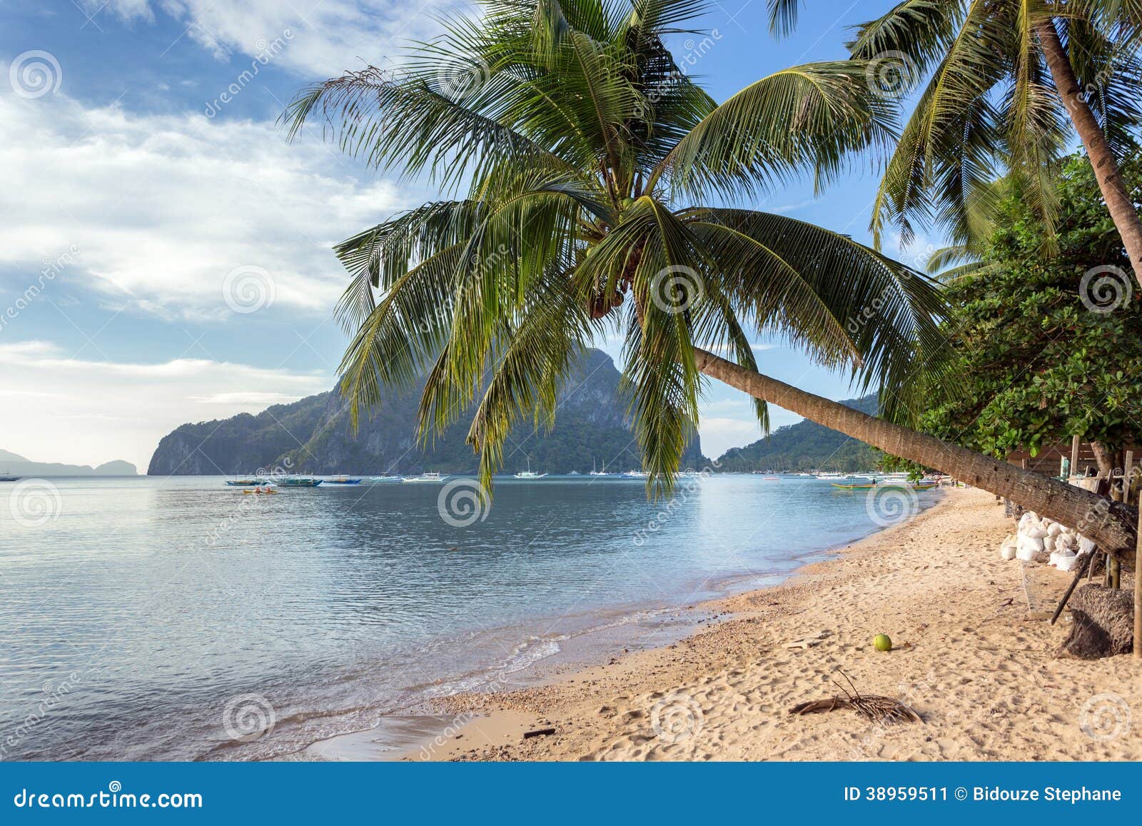 Palawan tropical beach stock image. Image of scenery - 38959511