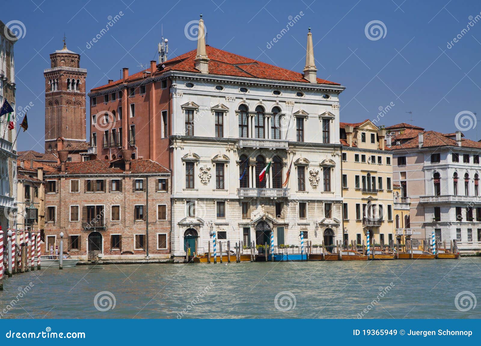 Palazzo Balbi at the Grand Canal Stock Image - Image of italy, city ...