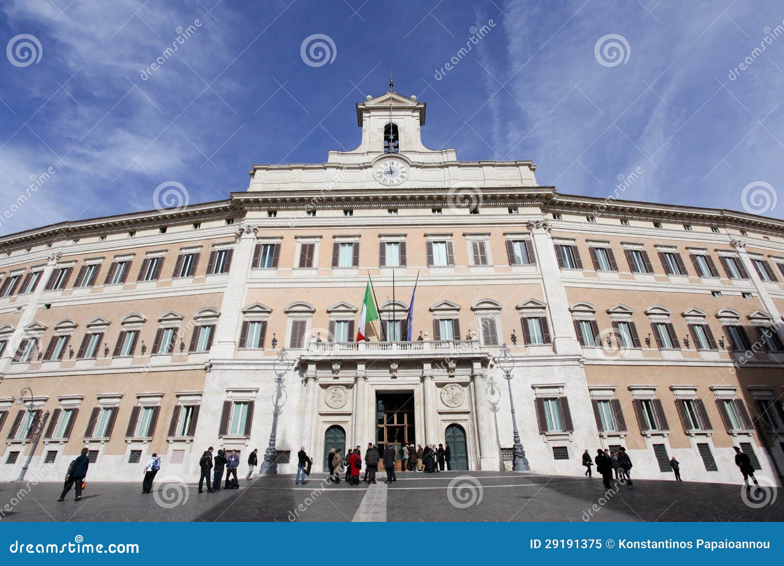 Palazzo Di Montecitorio a Roma Immagine Editoriale - Immagine di europa ...