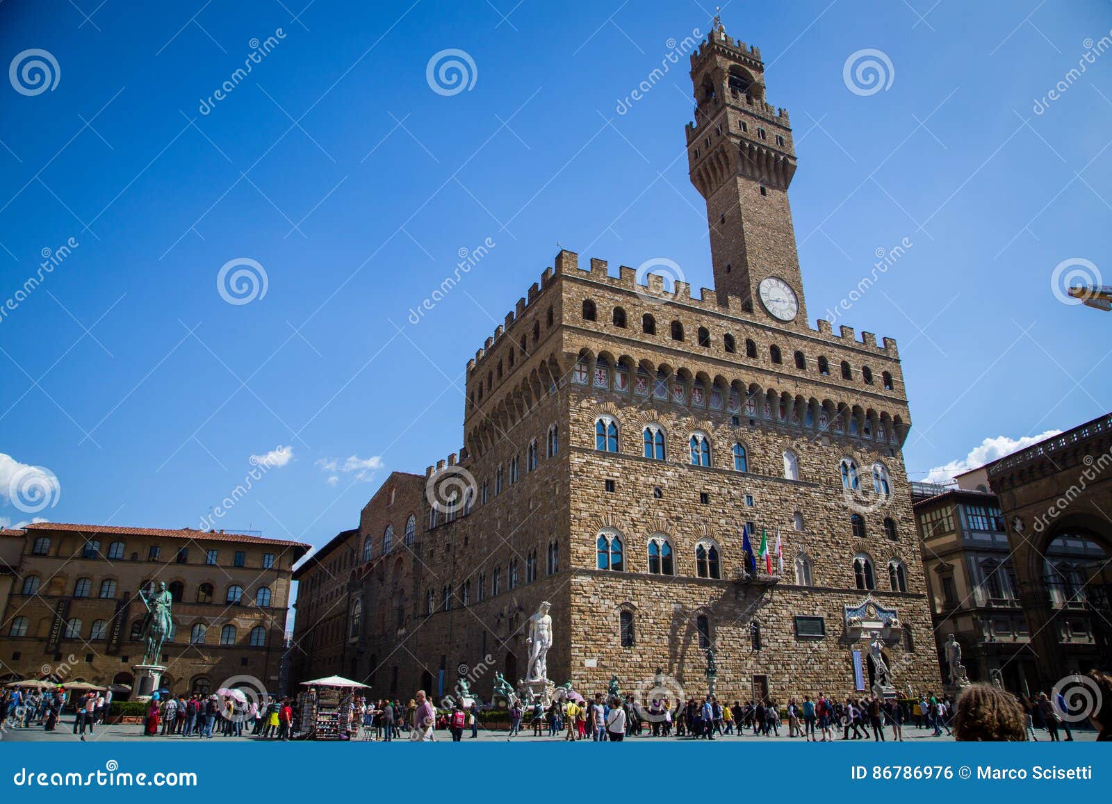 Palazzo Vecchio à Florence, Italie Photo éditorial - Image du extérieur ...