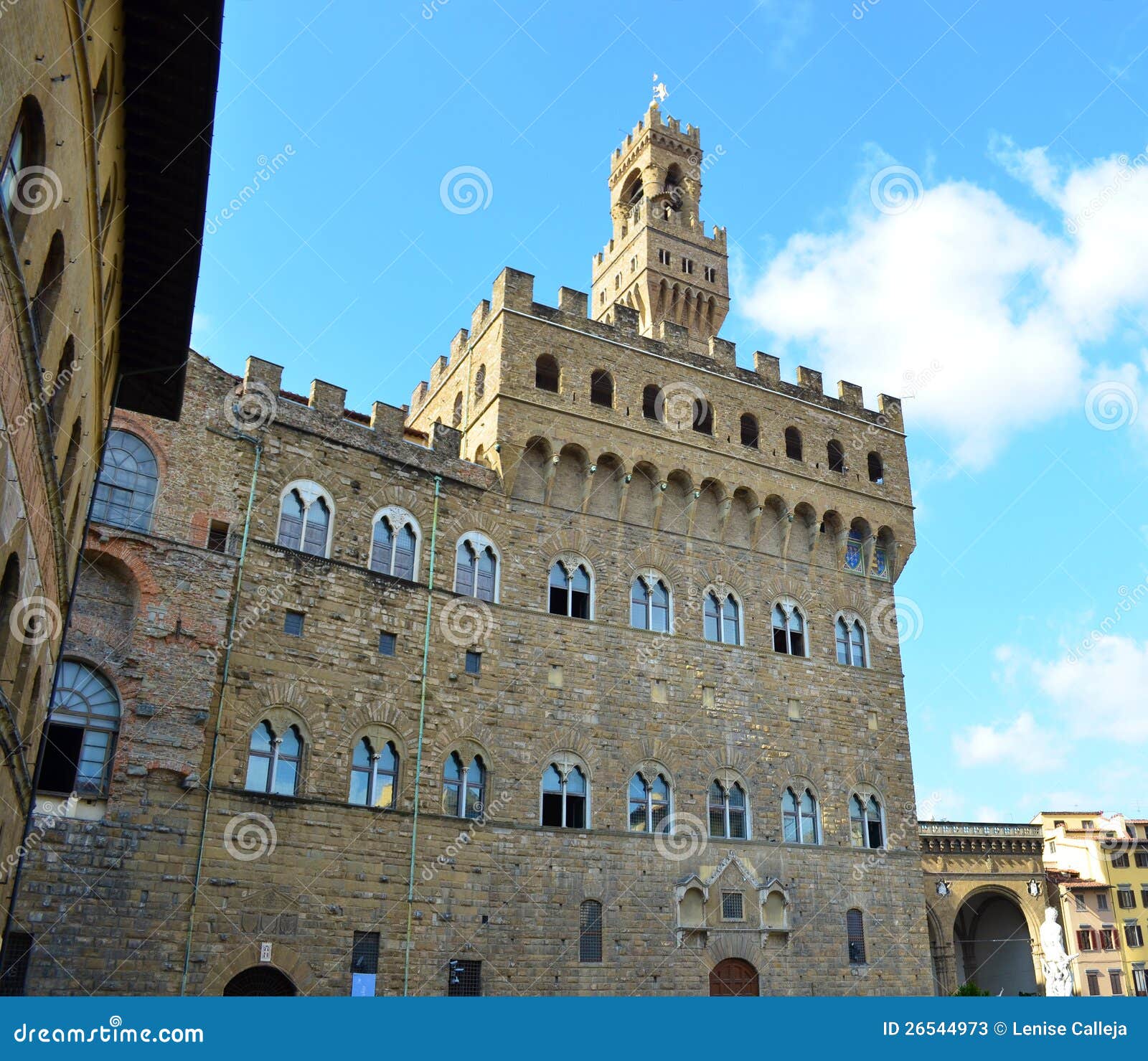 Palazzo Vecchio in Florence - Italy Stock Image - Image of famous ...
