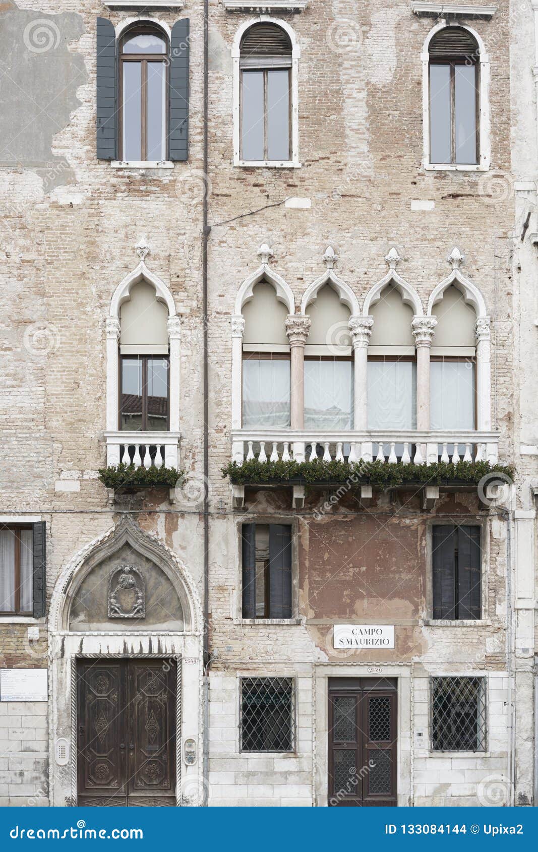Palazzo Window Doors Venice Editorial Stock Image - Image of place ...