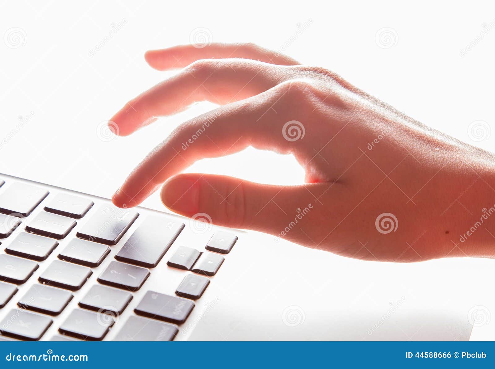 Palce na klawiaturze zdjęcie stock. Obraz złożonej z praca - 44588666