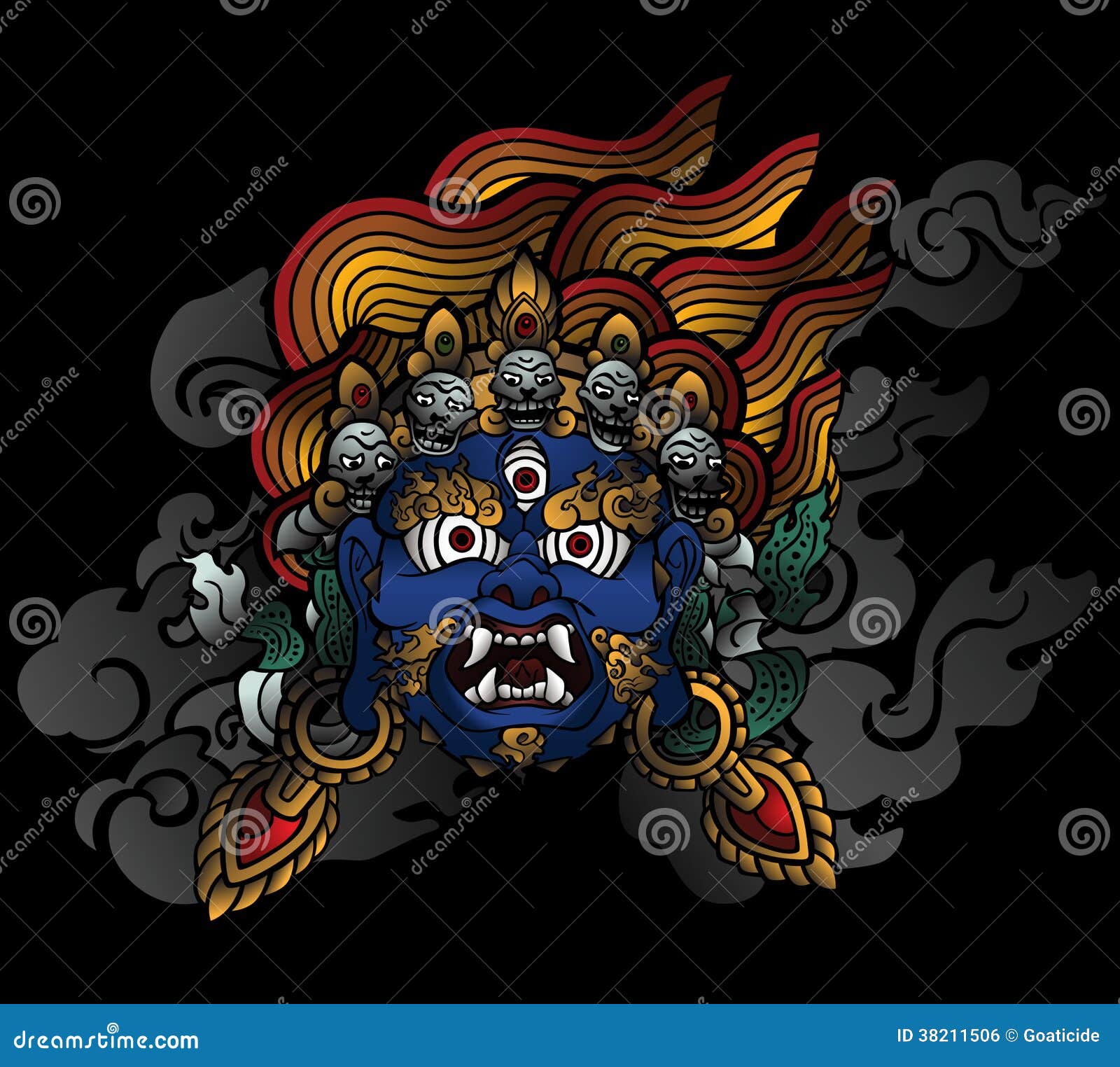 Palden Lhamo Royalty Free Stock Image - Image: 38211506