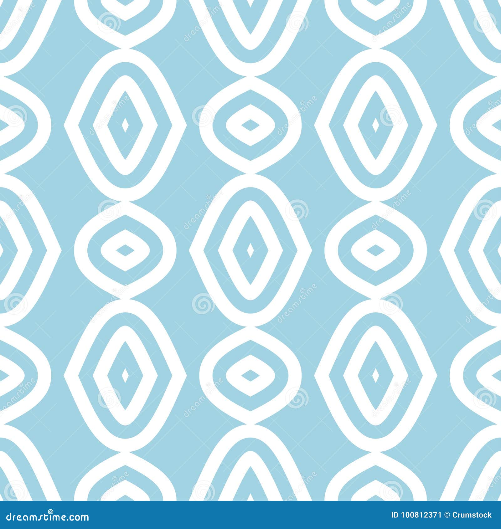 Pale Blue Geometric Print. Seamless Pattern Stock Vector - Illustration ...