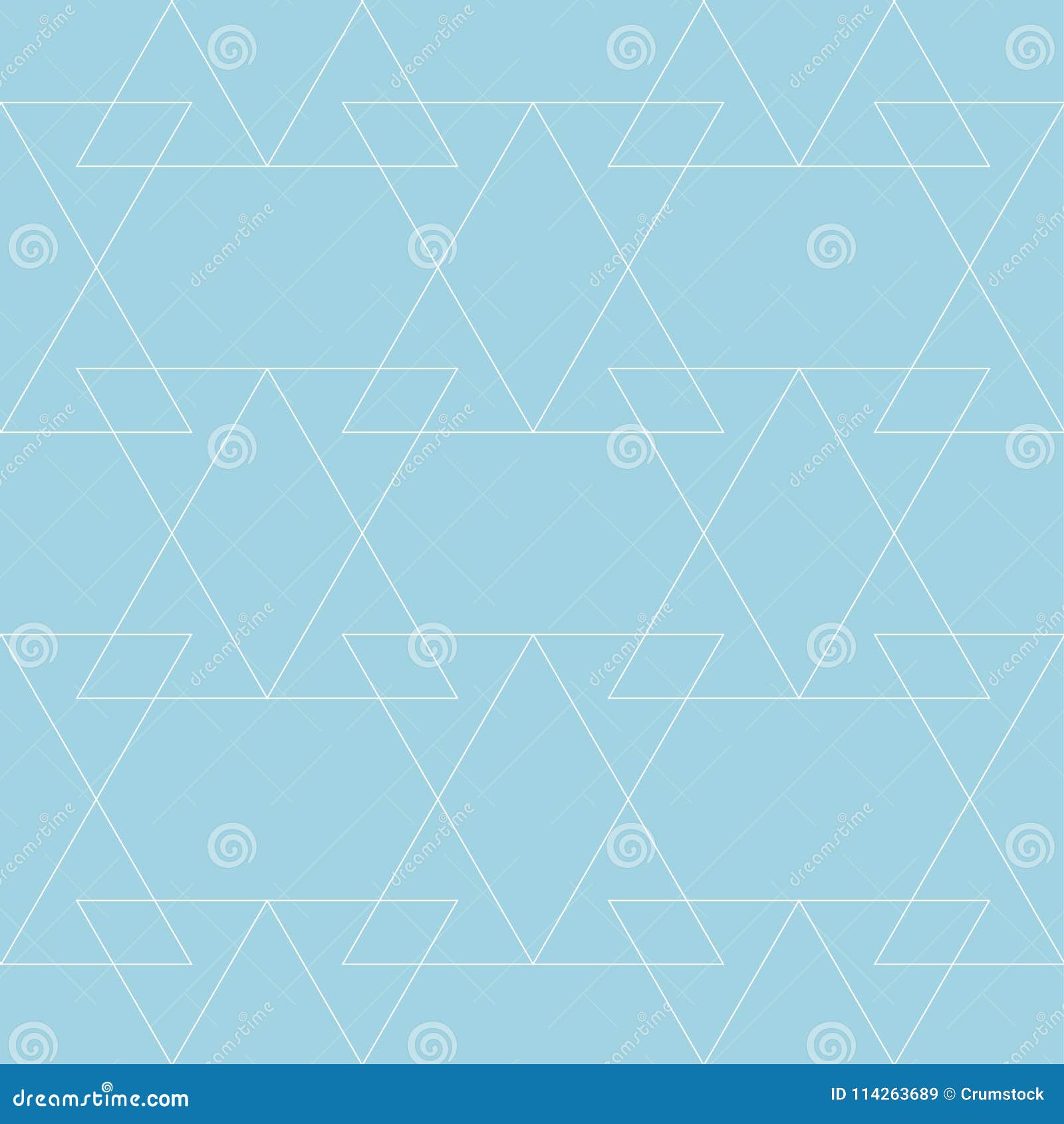 Pale Blue Geometric Print. Seamless Pattern Stock Vector - Illustration ...