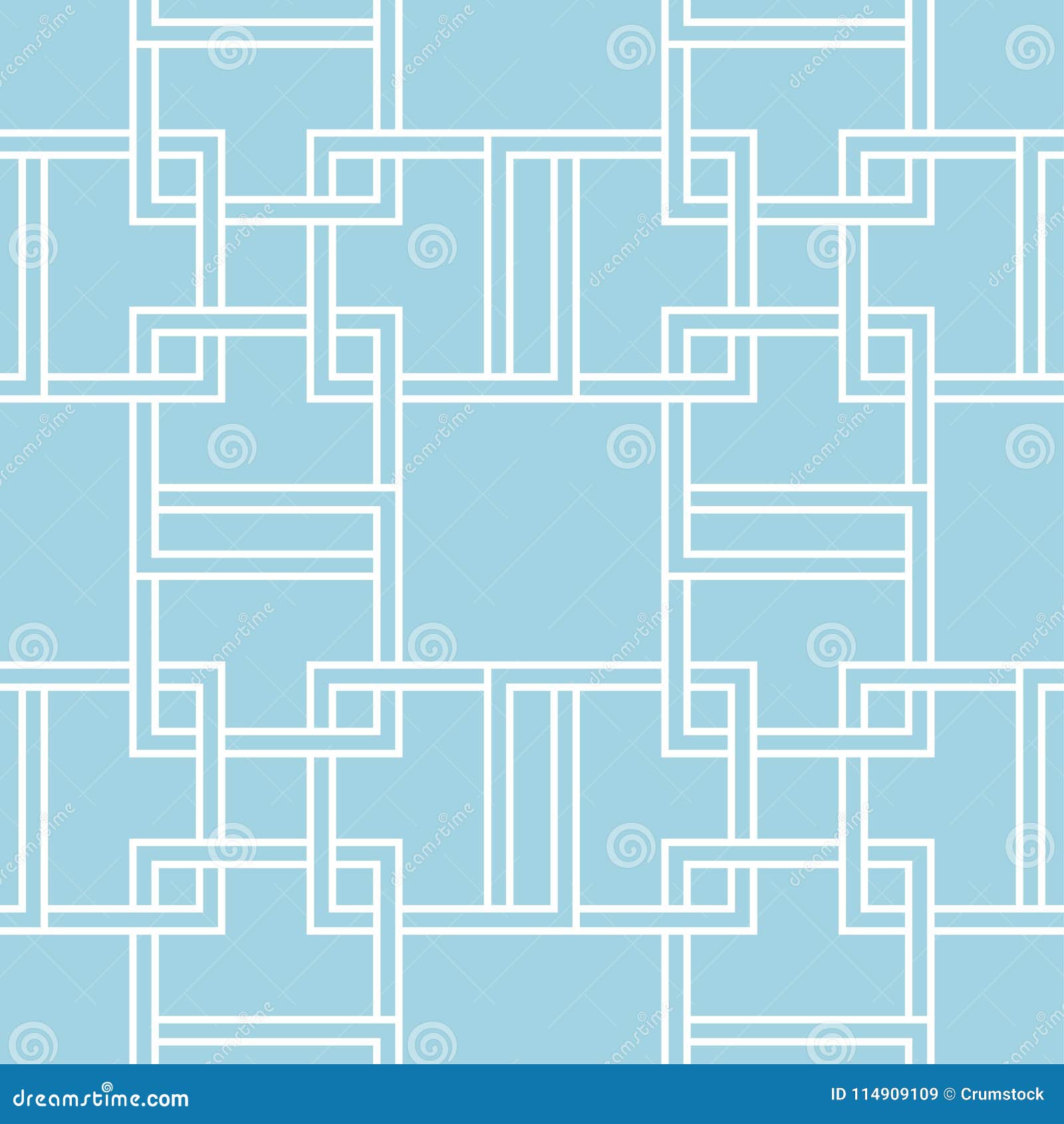 Pale Blue Geometric Print. Seamless Pattern Stock Vector - Illustration ...