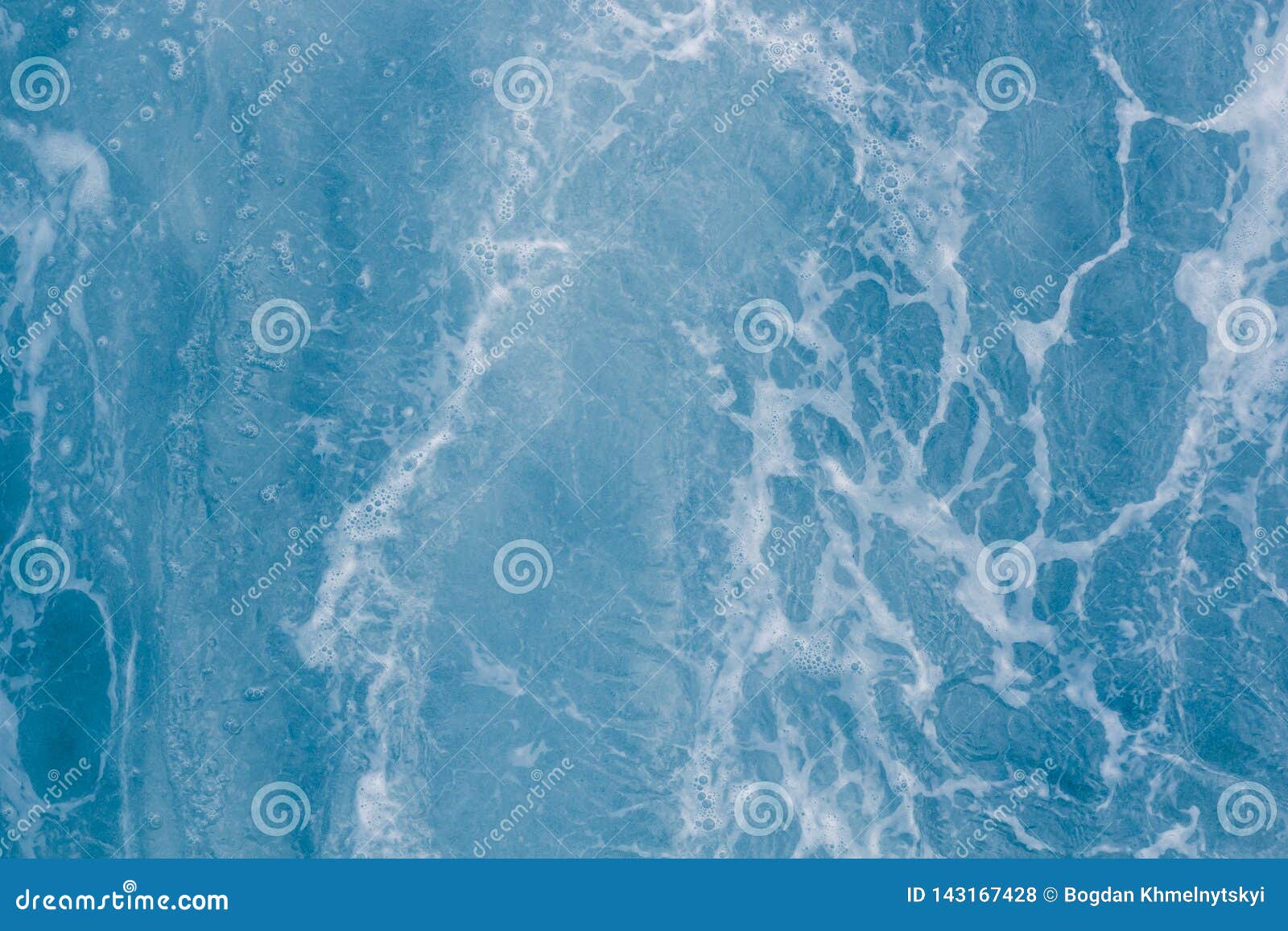 Pale Blue Sea Surface with Waves at High Tide and Surf, Abstract ...