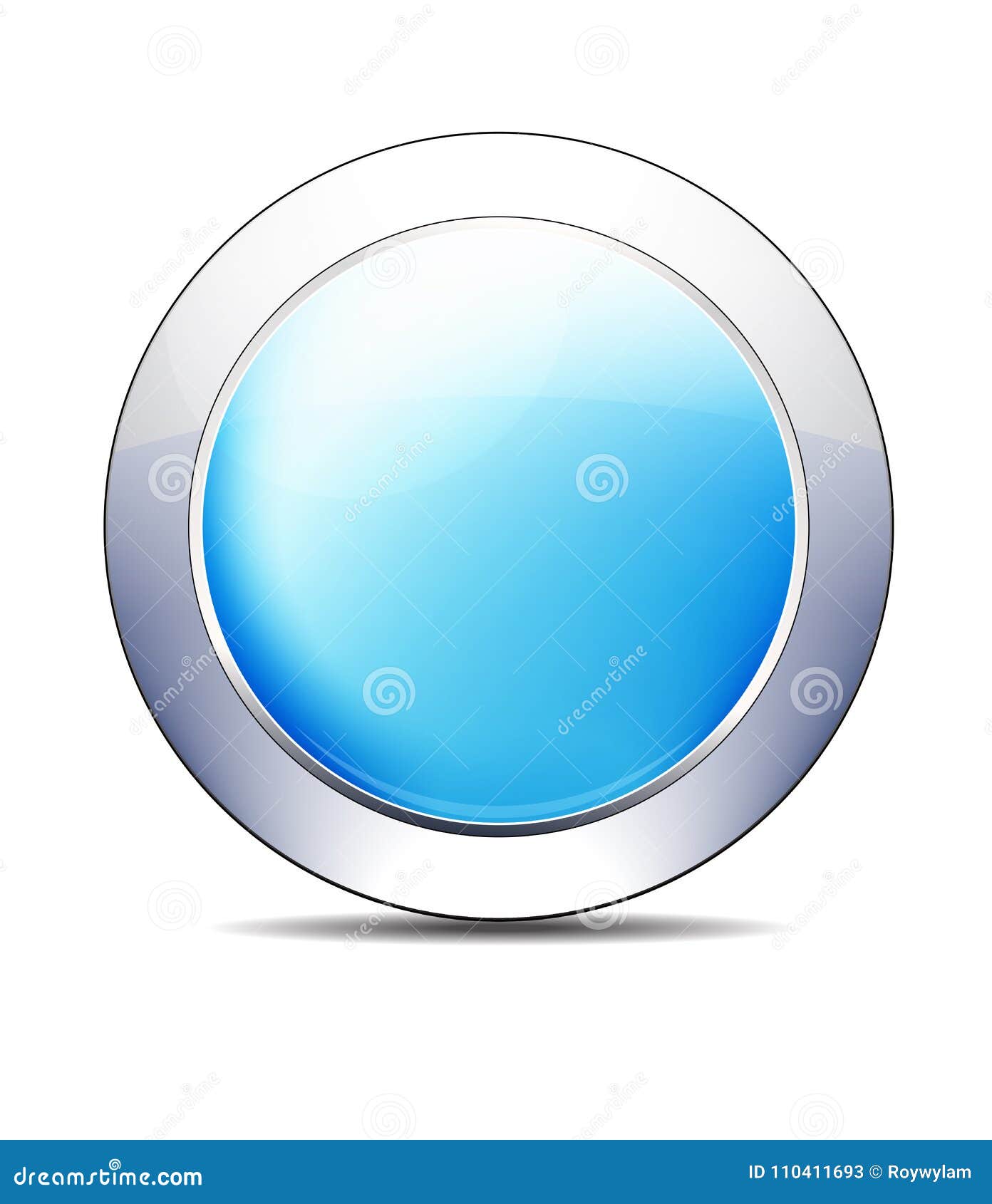 Pale Blue Shiny Button Icon, Projeto Do Vetor Ilustração do Vetor ...