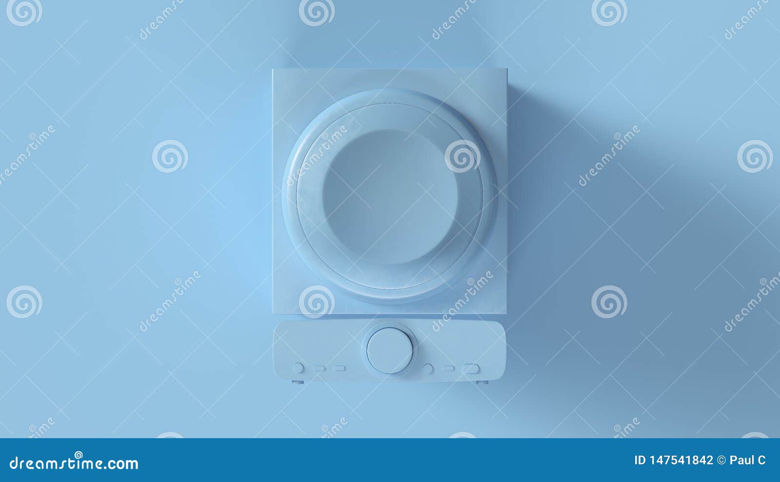Pale Blue Speaker Computer Desktop Stock Illustration - Illustration of ...