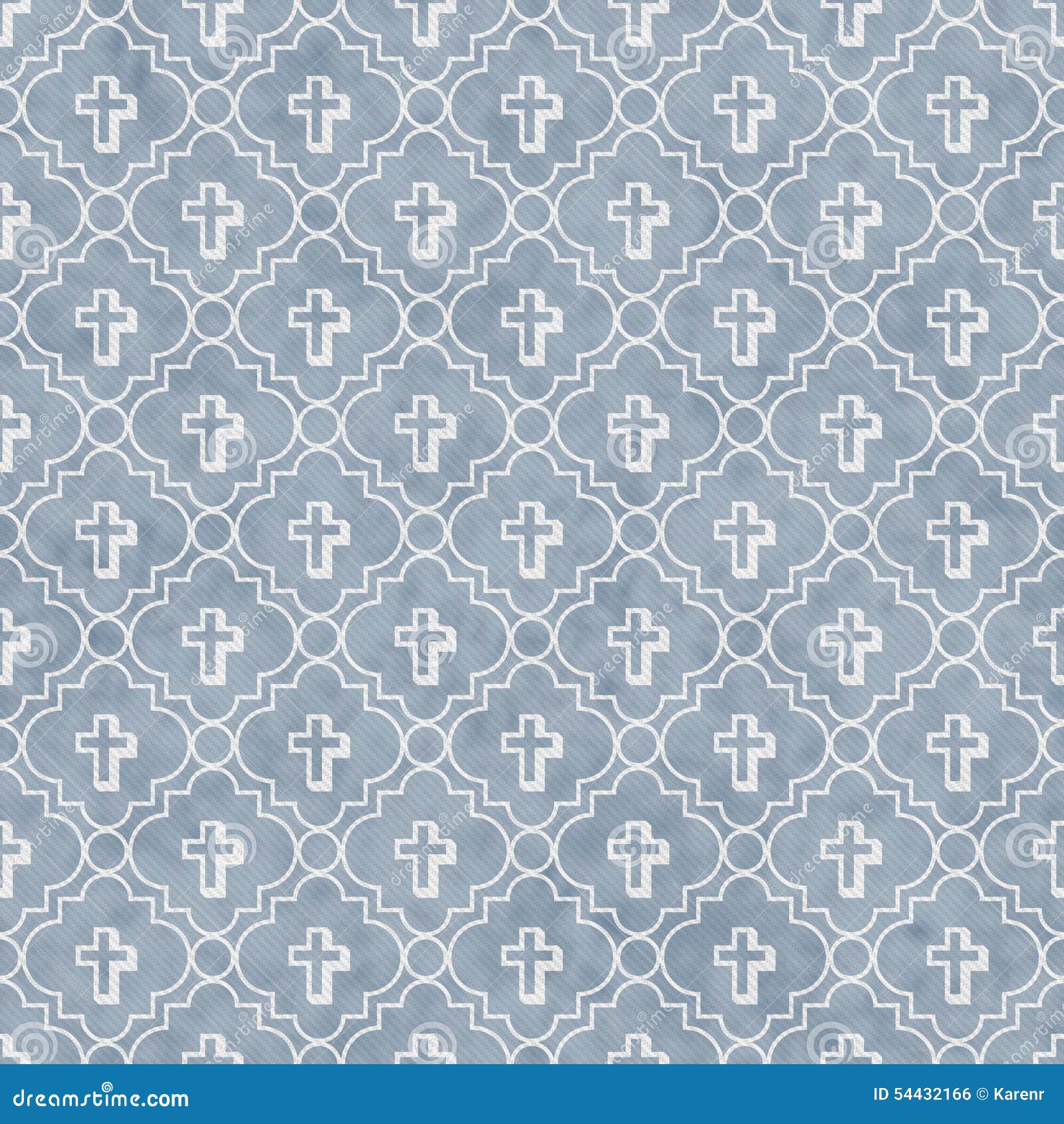 Pale Blue and White Cross Symbol Tile Pattern Repeat Background Stock ...