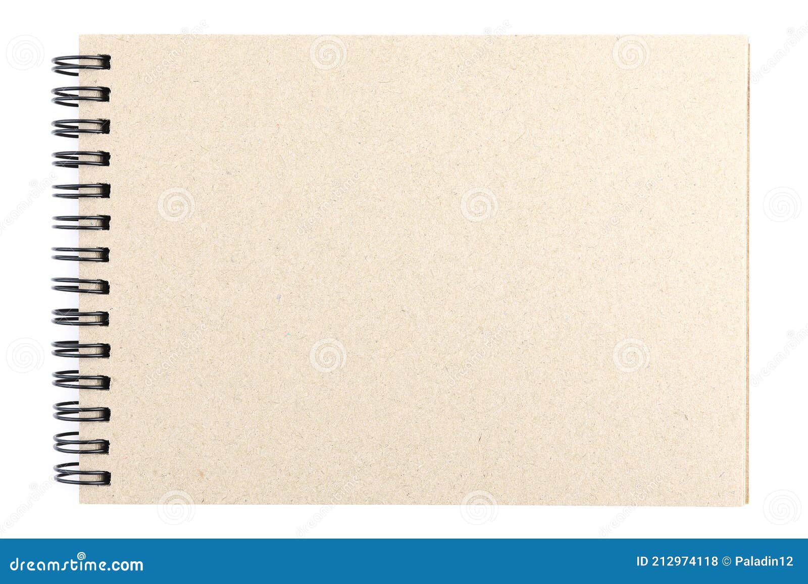 Pale Brown Kraft Paper Notebook Background Paper Texture Stock Photo ...