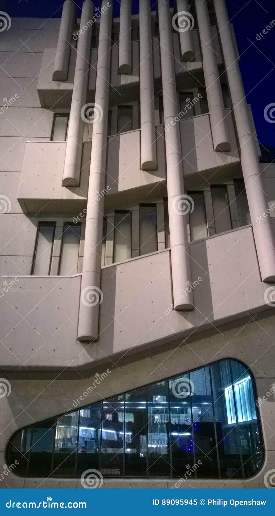 Pale concrete building stock image. Image of contemporary - 89095945