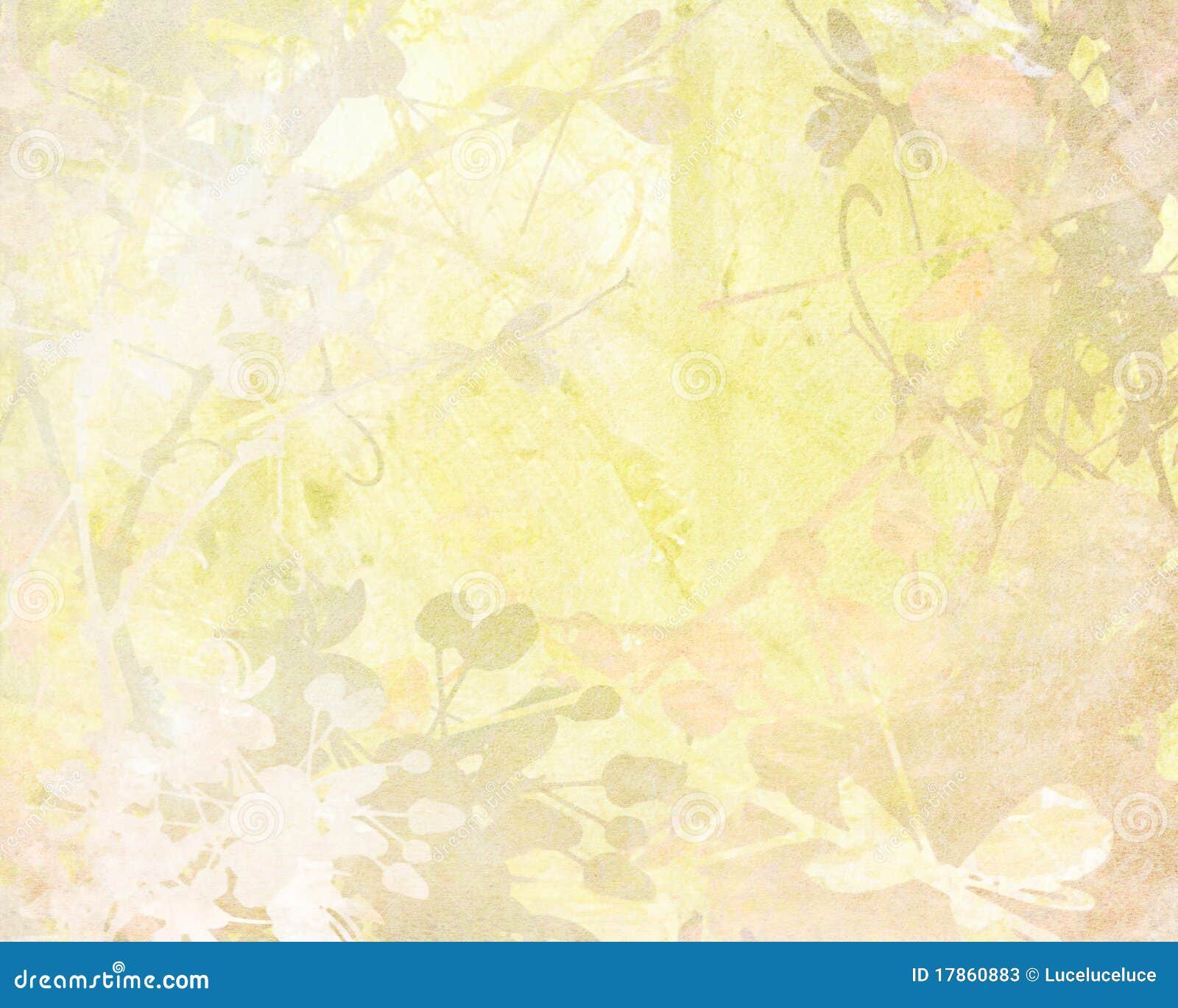 Pale Flower Art On Paper Background Royalty-Free Stock Photography ...