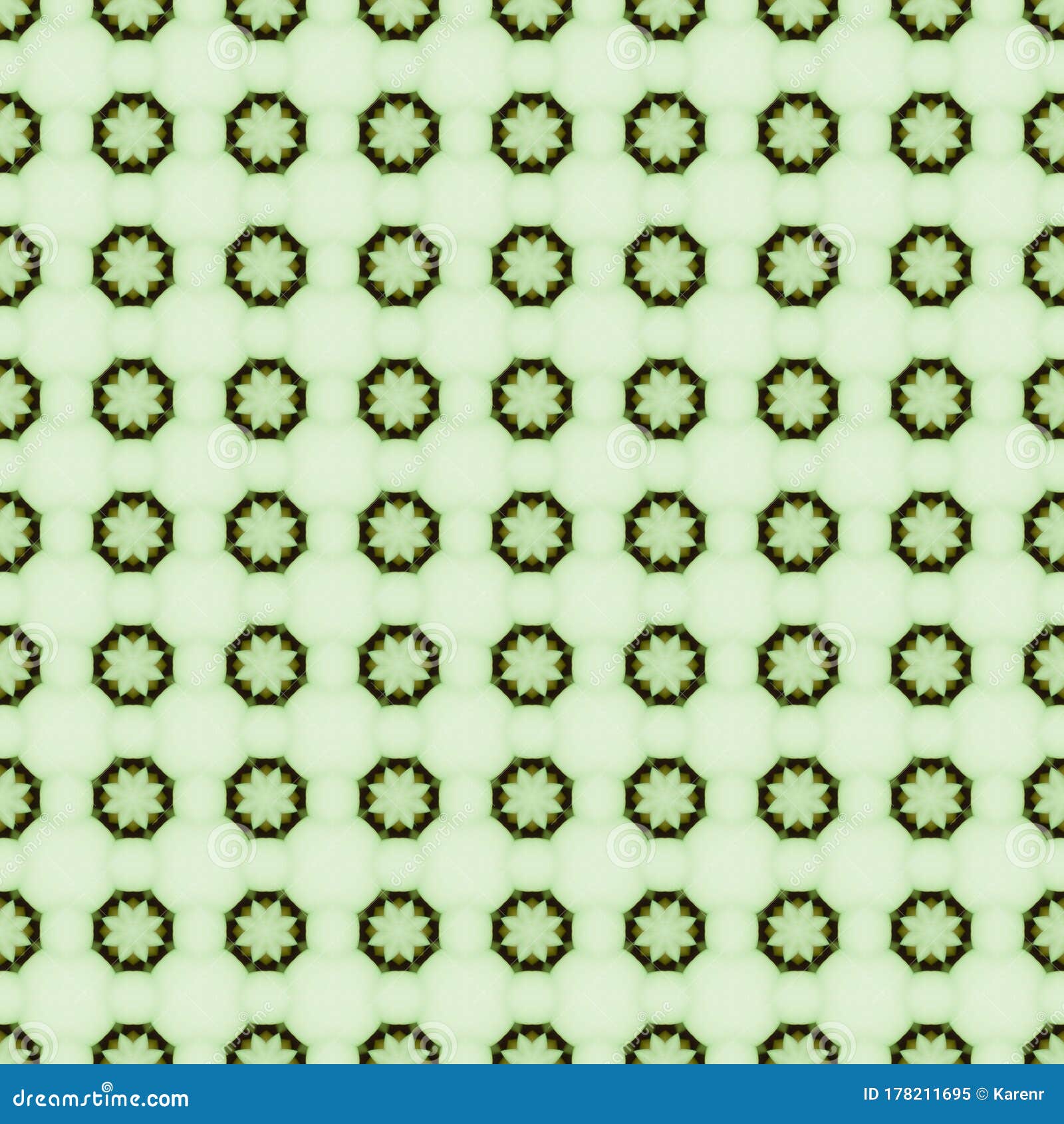 Pale Green Star Mosaic Detailed Seamless Textured Pattern Background ...