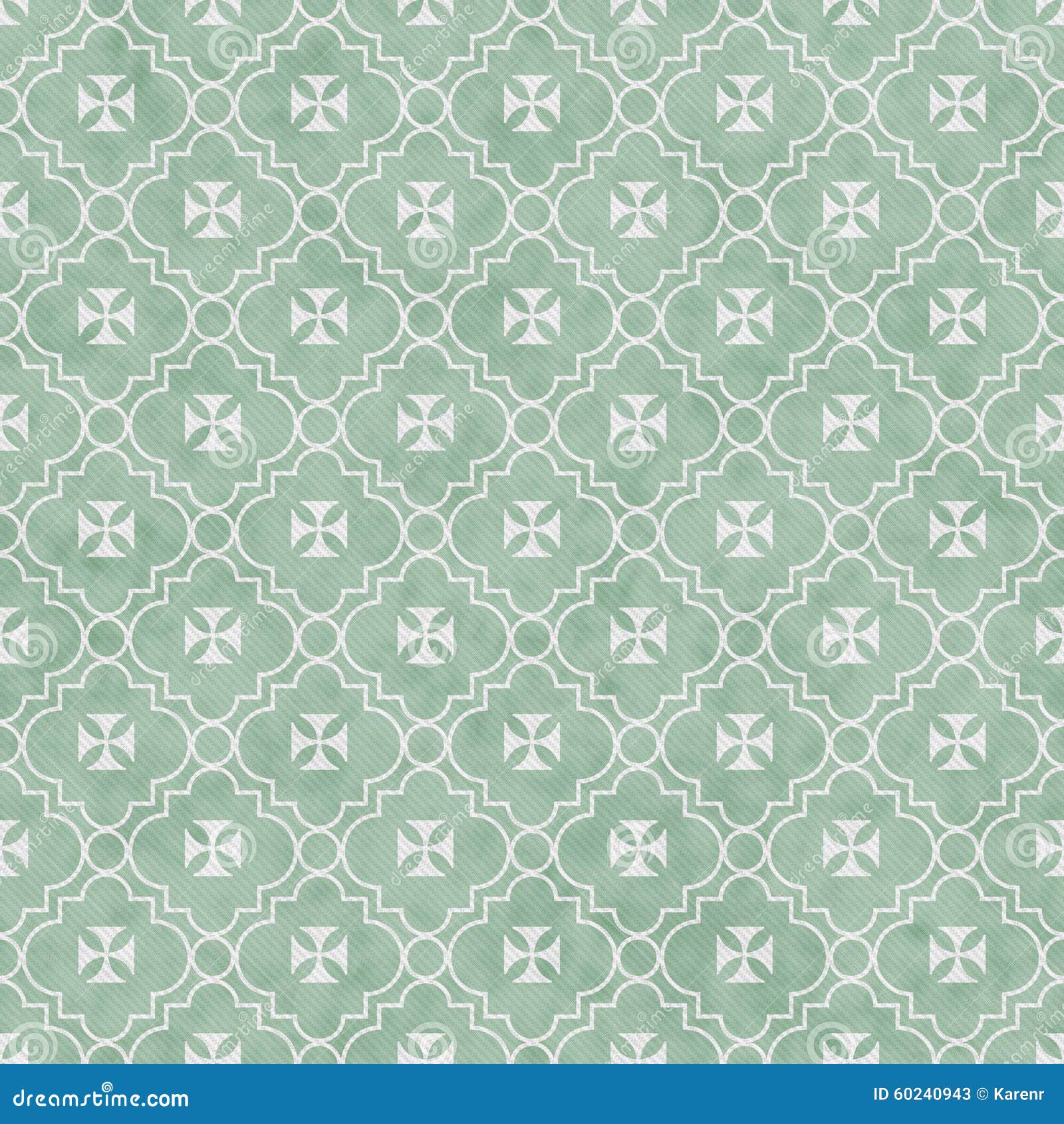 Pale Green and White Maltese Cross Symbol Tile Pattern Repeat Ba Stock ...