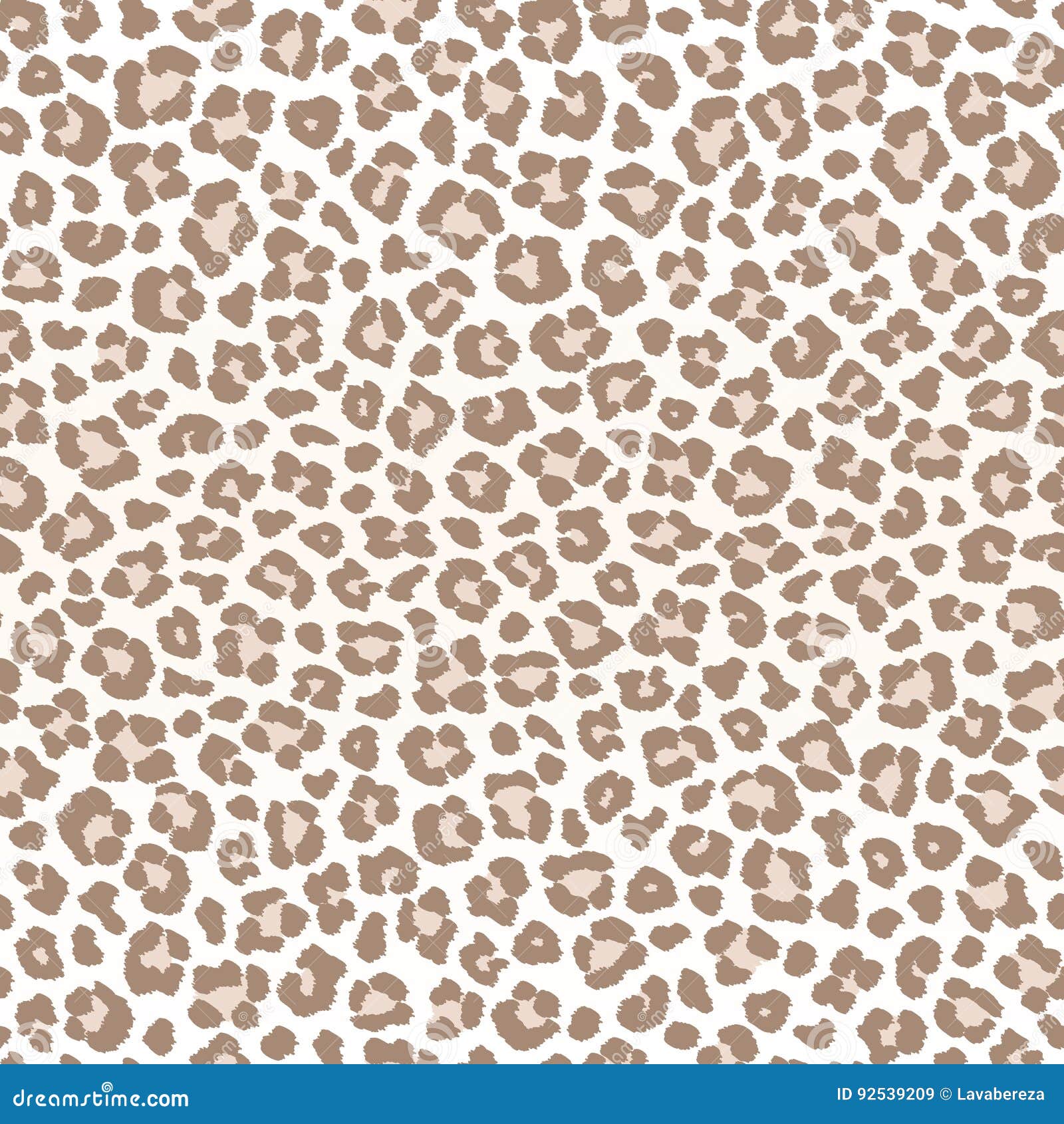 Pale Leopard Seamless Pattern, Vector Stock Vector - Illustration of abstract, spot: 92539209