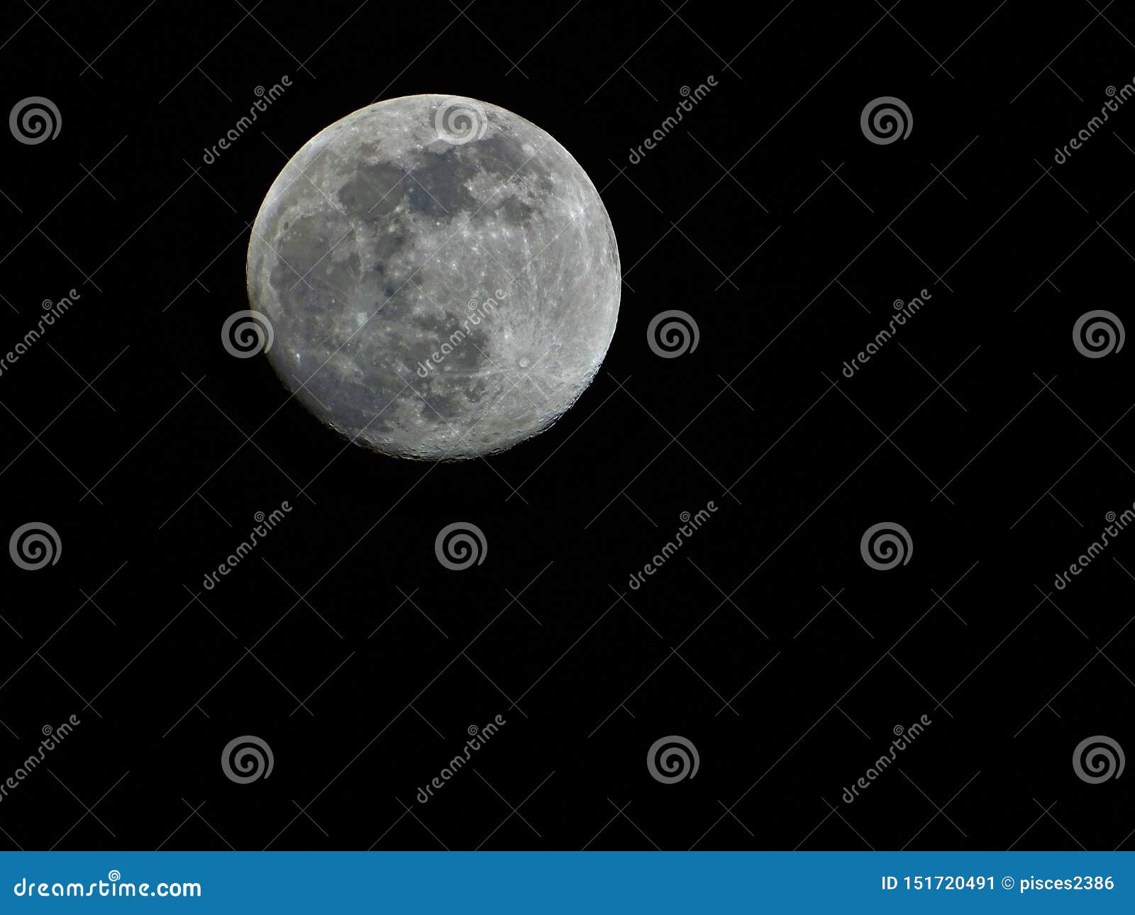 A Pale Moon on the Night Sky Stock Image - Image of moon, mare: 151720491