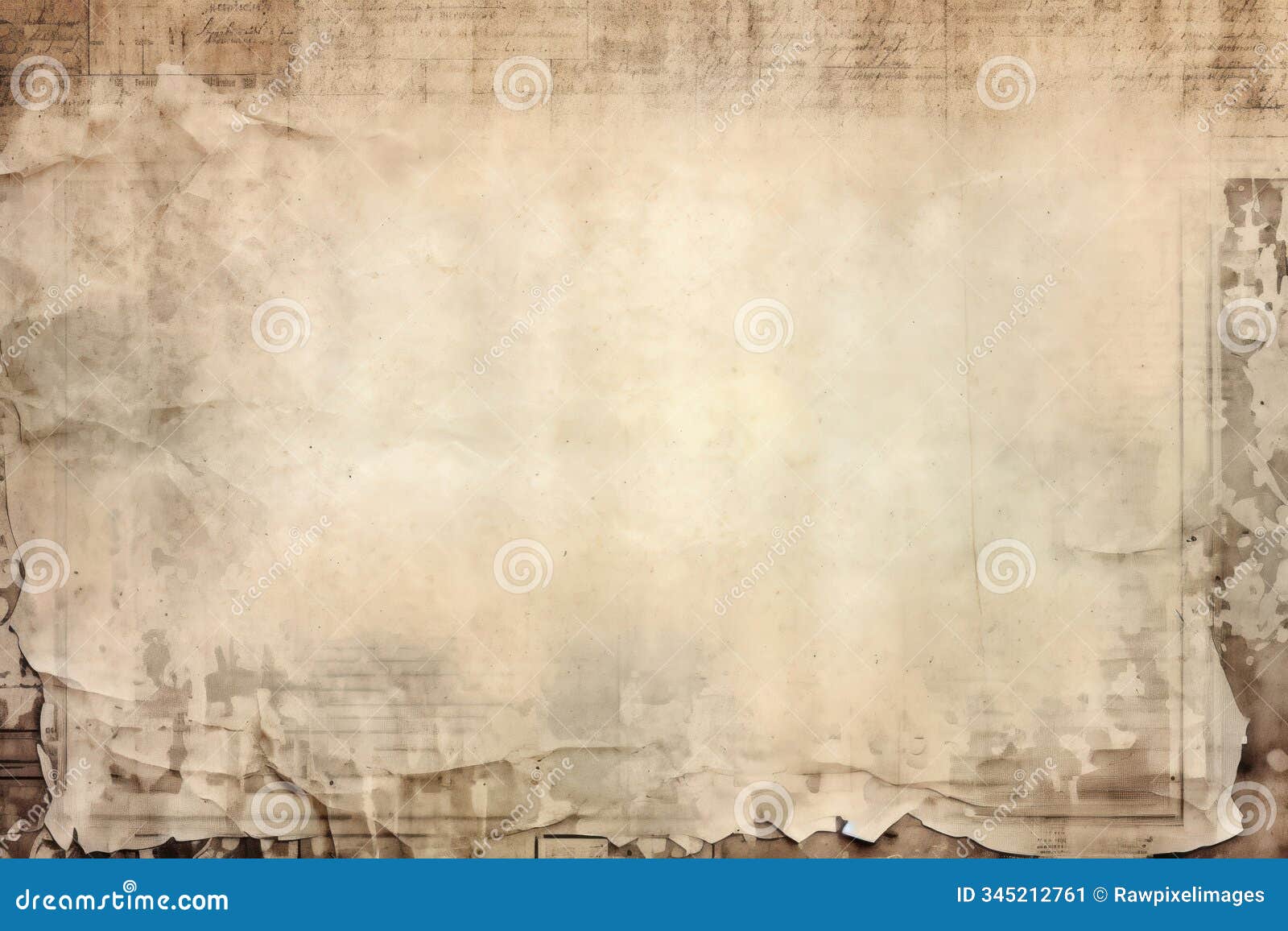 Pale Newspaper Background Texture Historical. Stock Image ...