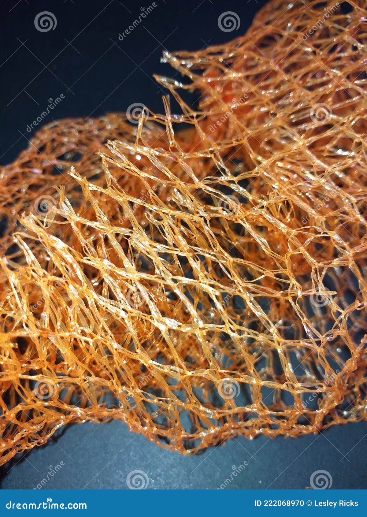 A pale orange string bag stock photo. Image of blue - 222068970