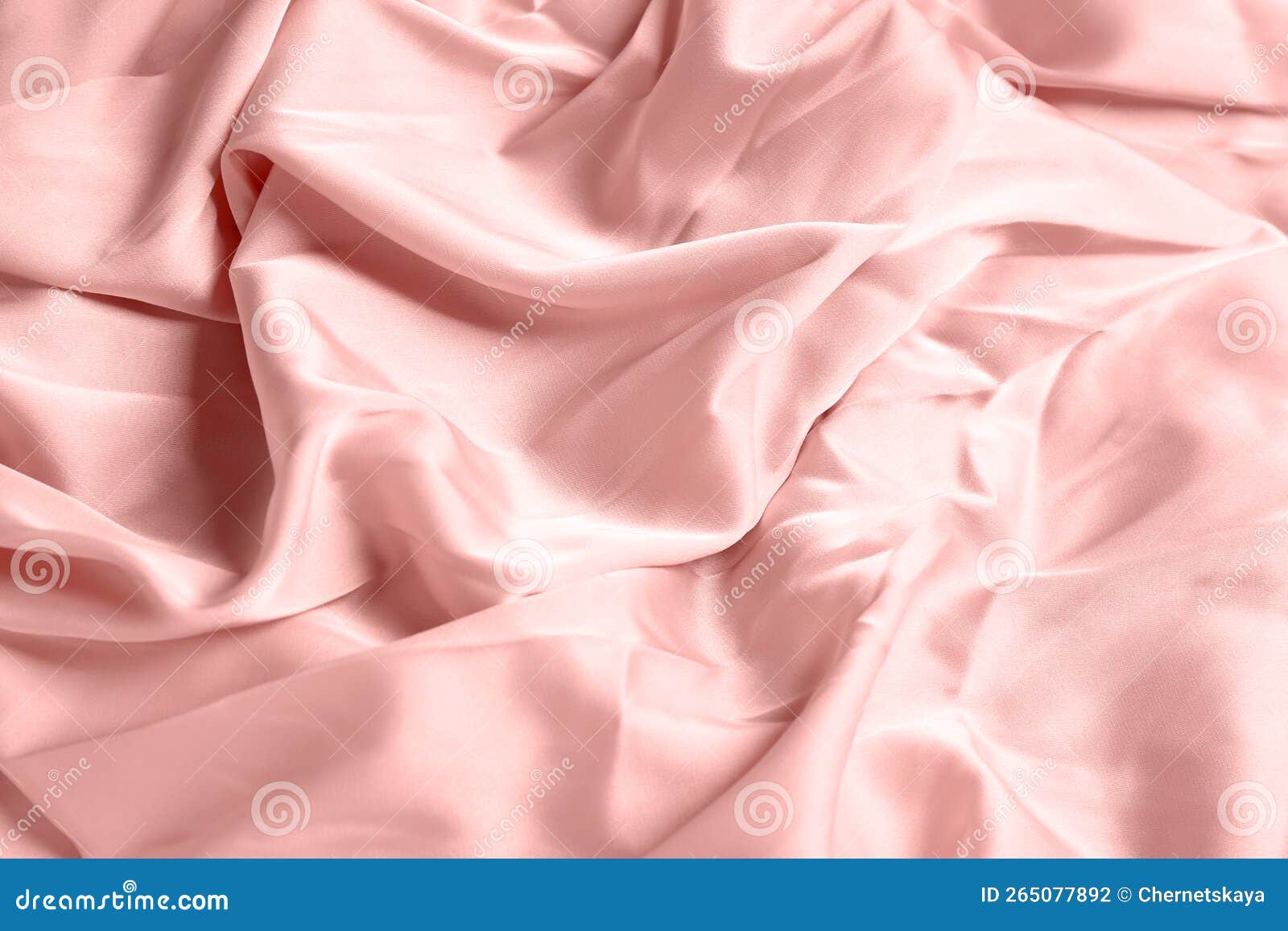 Pale Pink Shiny Fabric As Background, Closeup View Stock Photo - Image ...